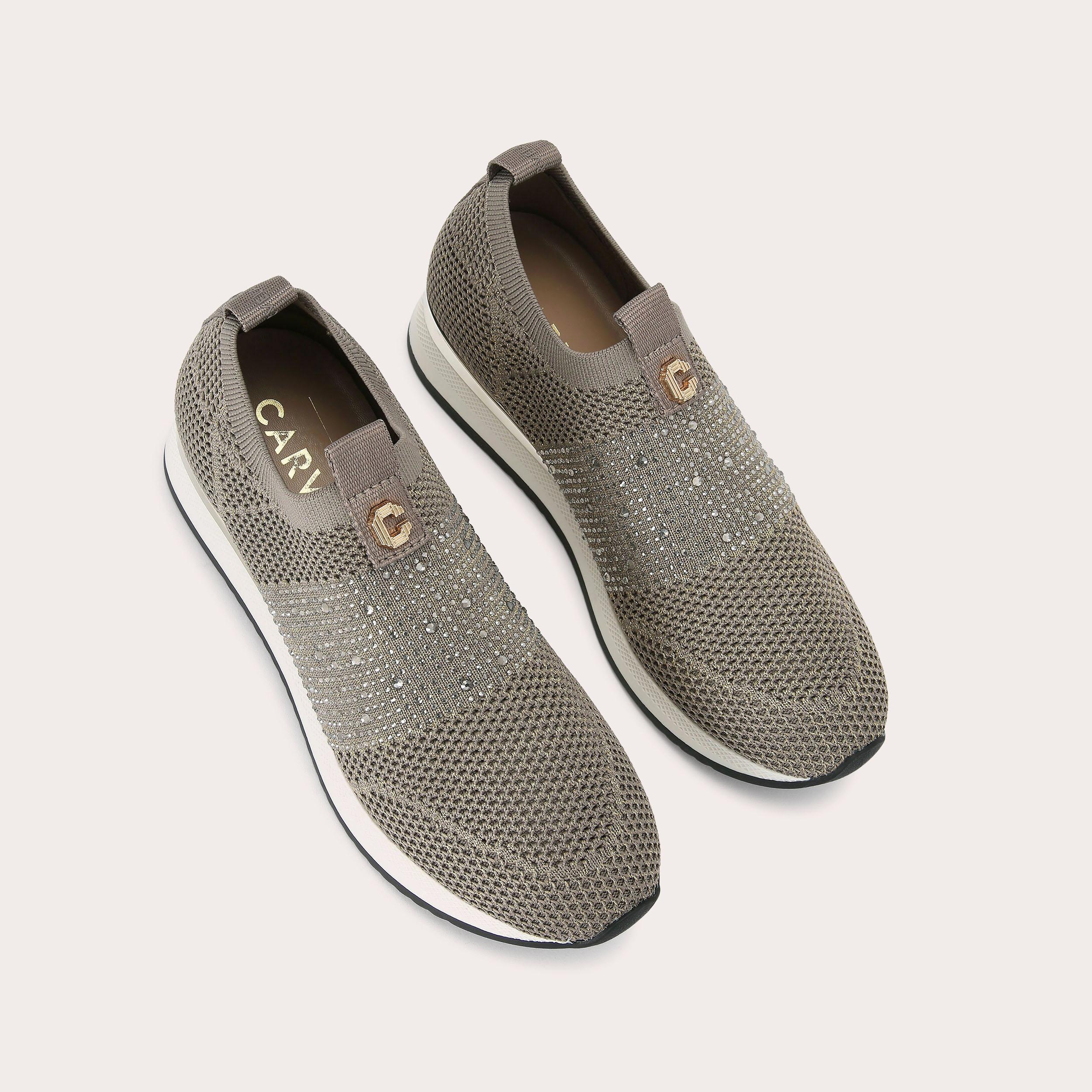JANEIRO 2 GREY SLIP ON TRAINERS by CARVELA