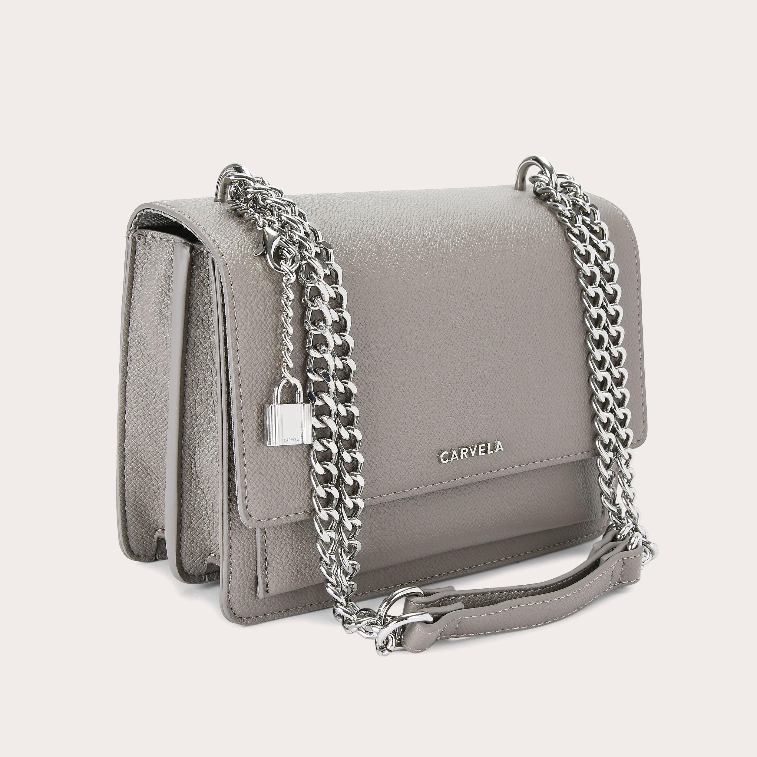 LATTE SHOULDER Taupe Shoulder Bag by CARVELA