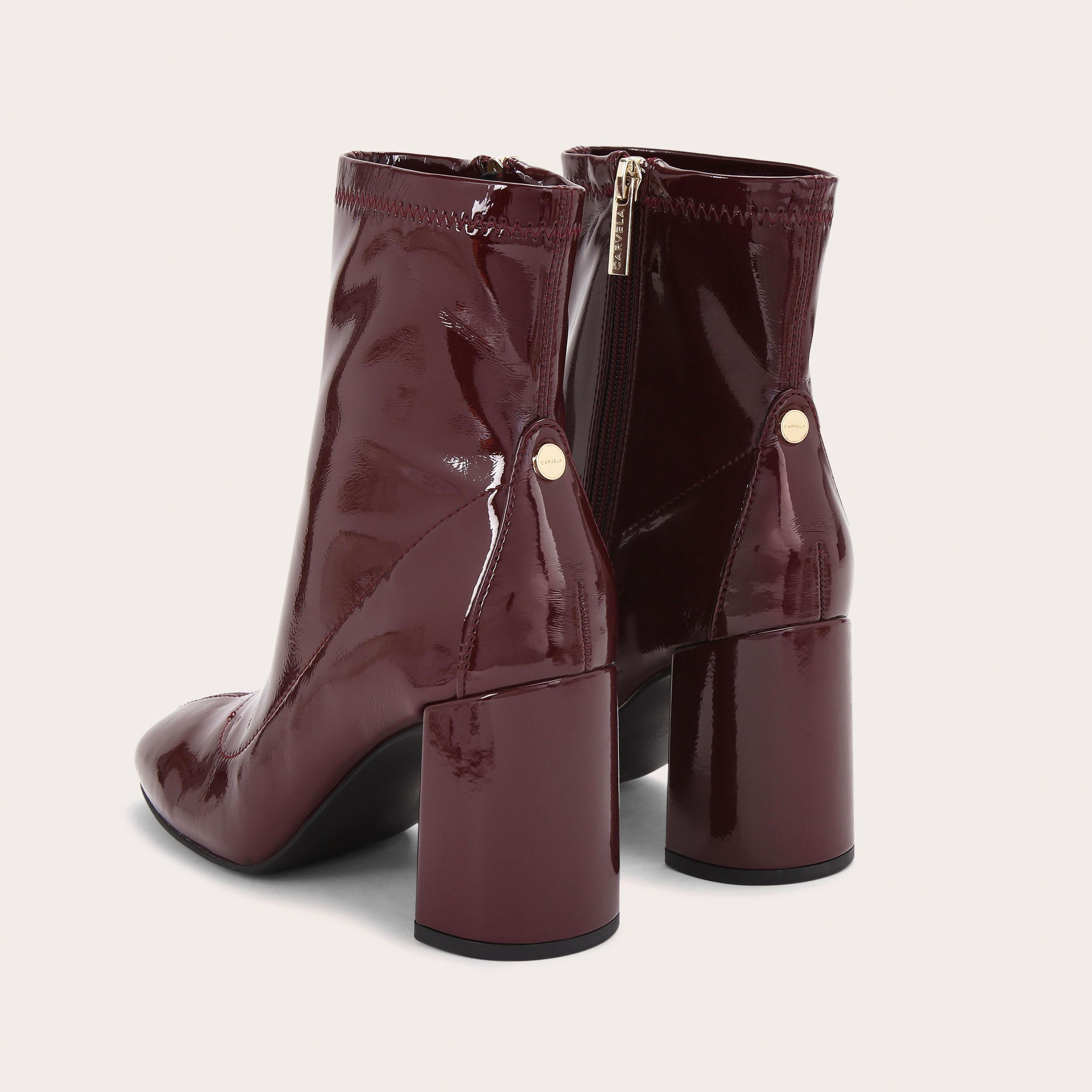 WILLOW PATENT ANKLE Patent Red Ankle Boot by CARVELA