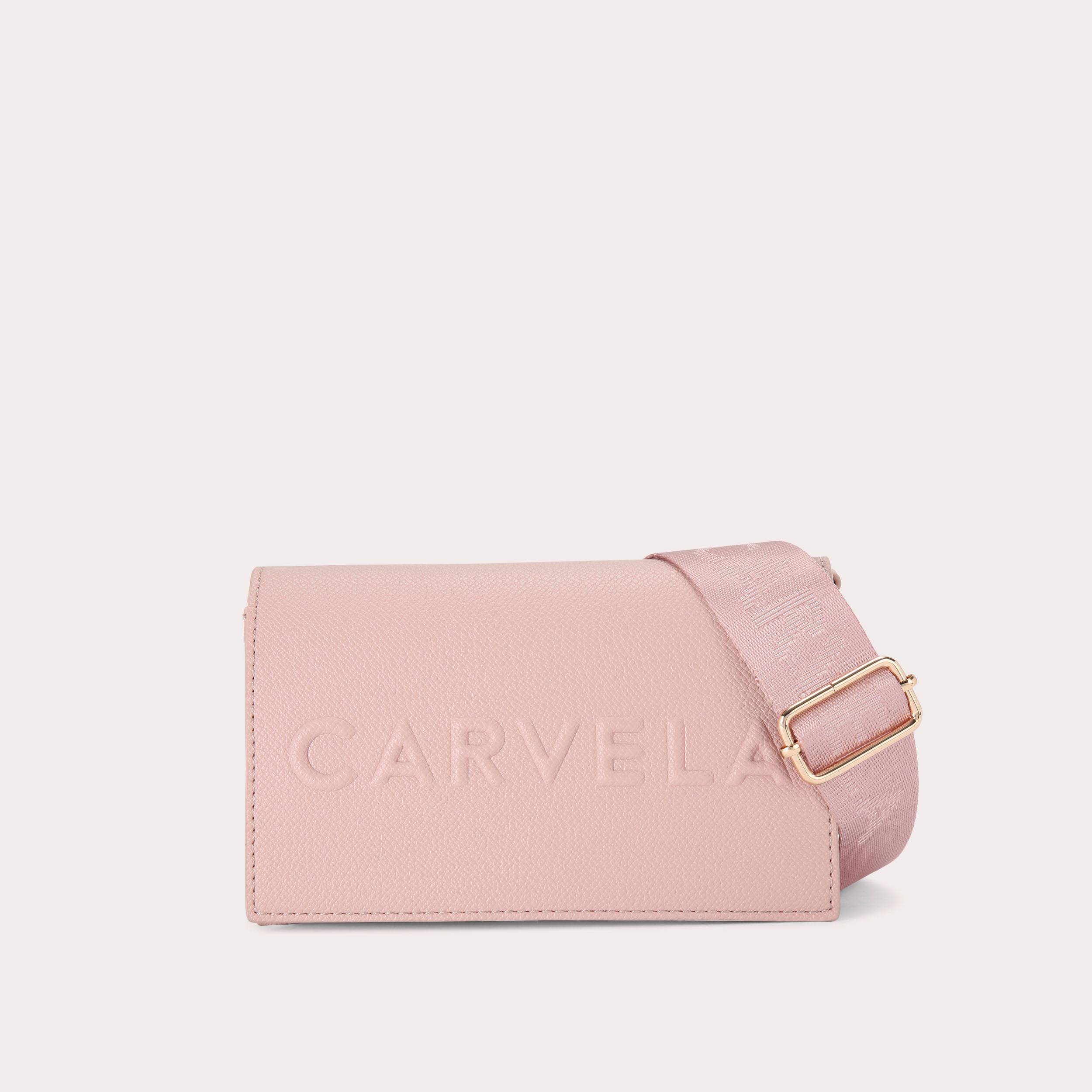 FRAME WALLET X BODY Pink Cross Body Wallet by CARVELA