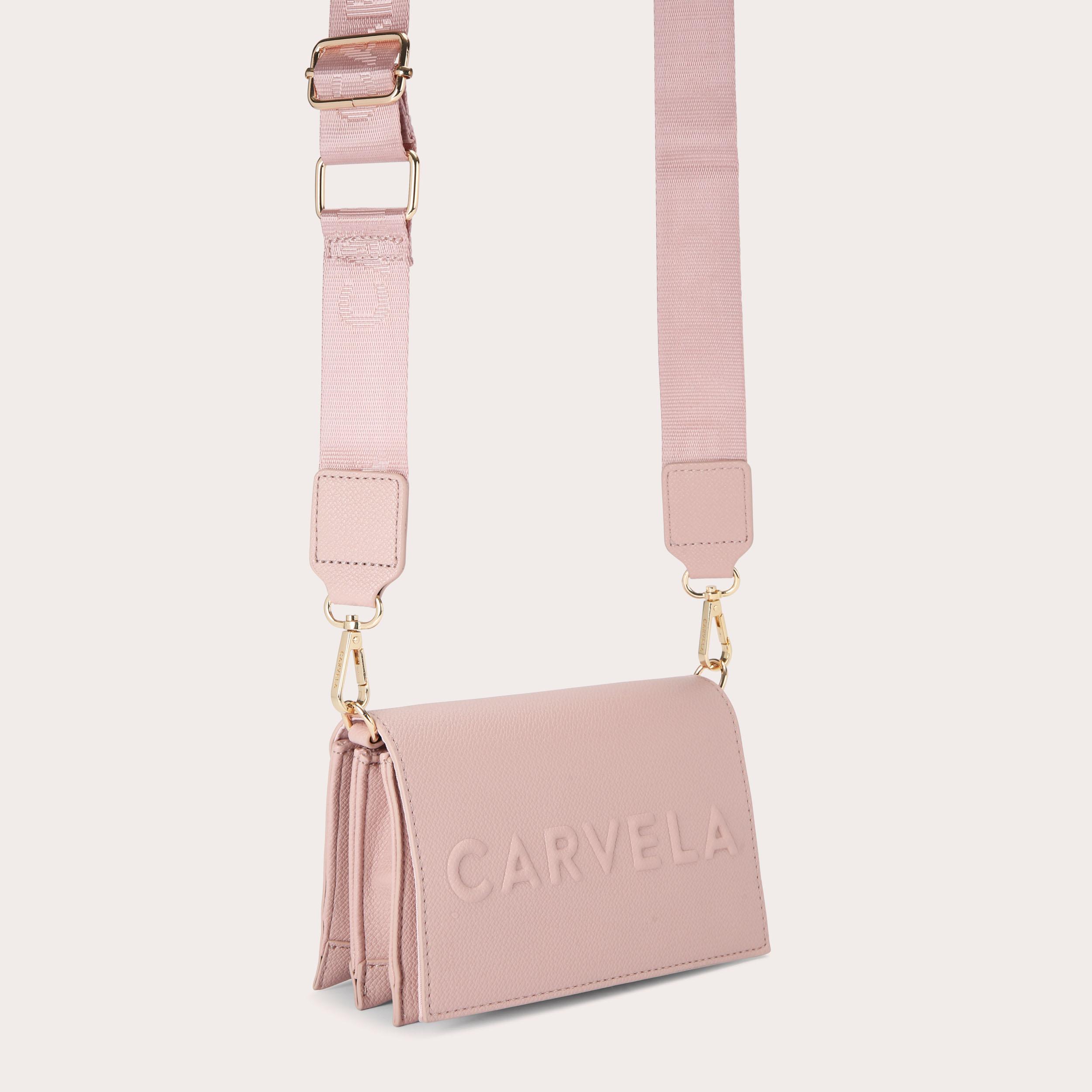 FRAME WALLET X BODY Pink Cross Body Wallet by CARVELA