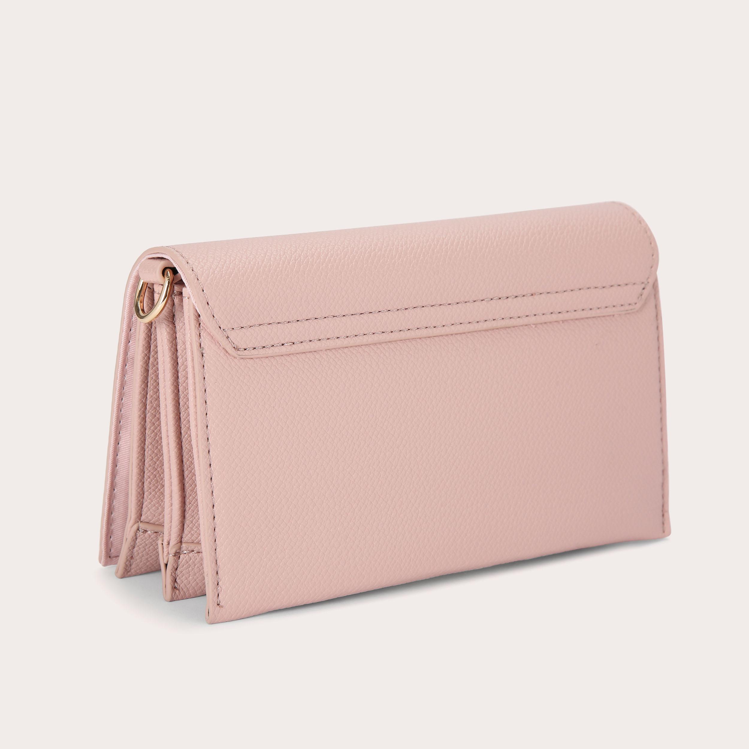 FRAME WALLET X BODY Pink Cross Body Wallet by CARVELA