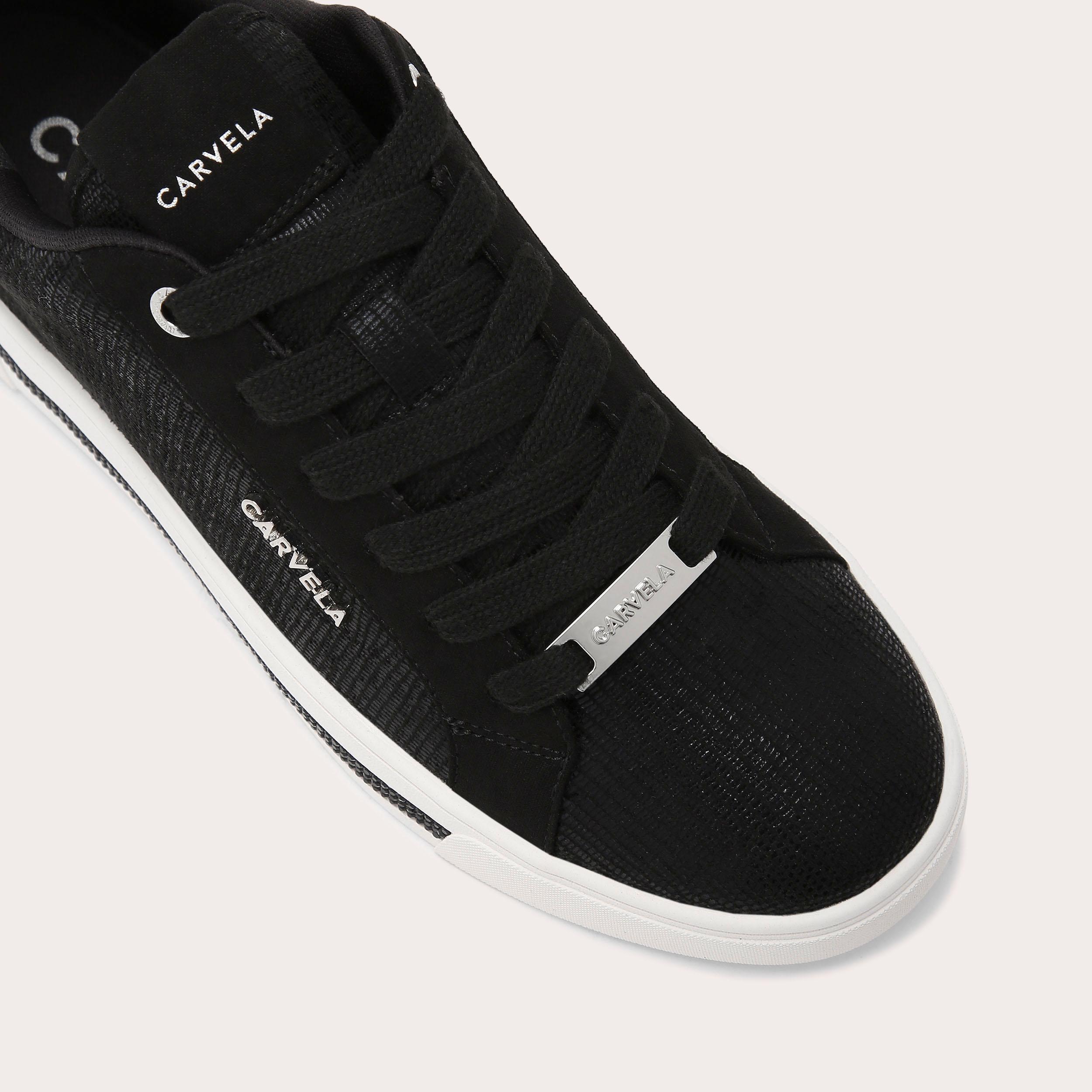 DIAMOND Black Lizard Trainer by CARVELA