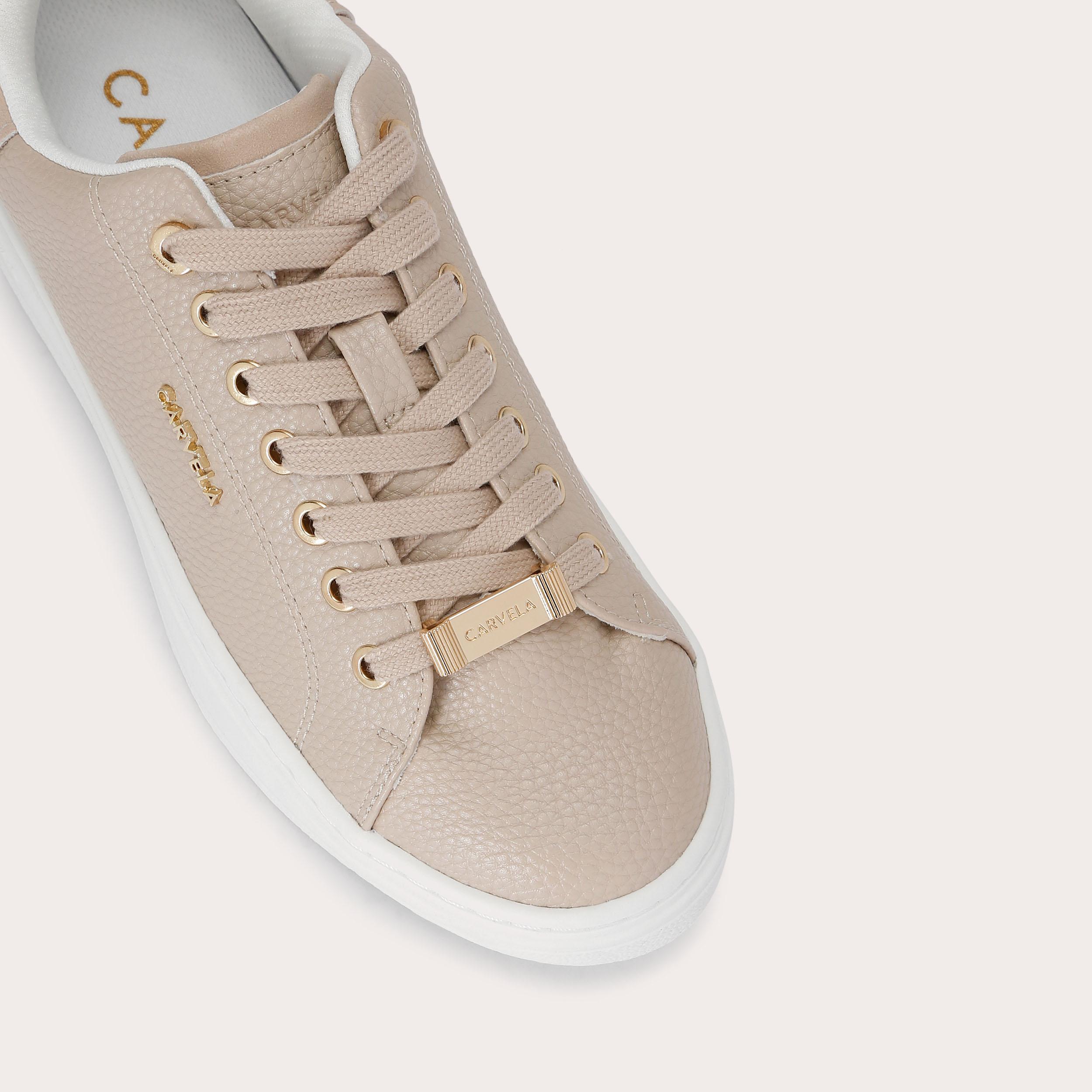 DREAM 2 Taupe Textured Trainer by CARVELA