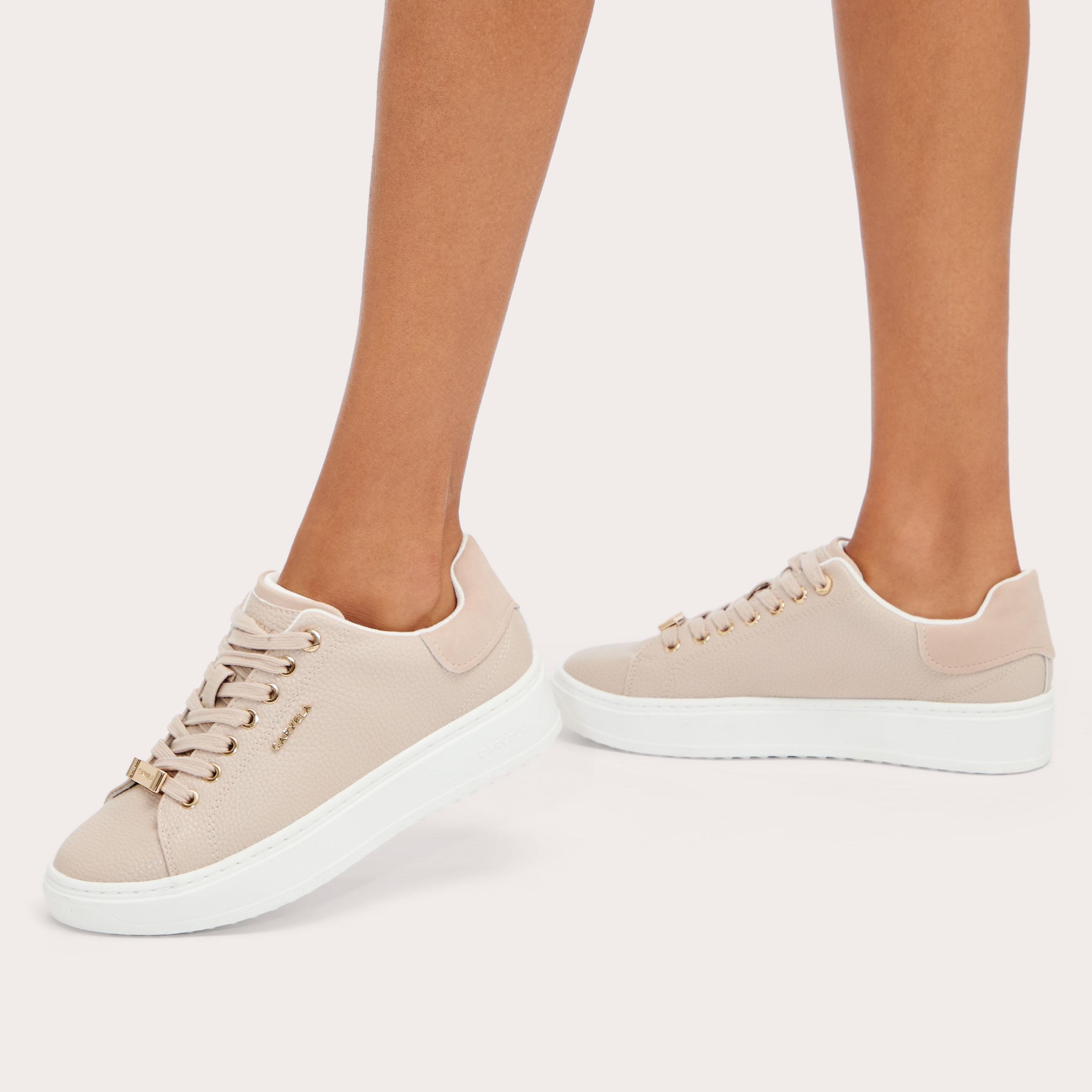 DREAM 2 Taupe Textured Trainer by CARVELA