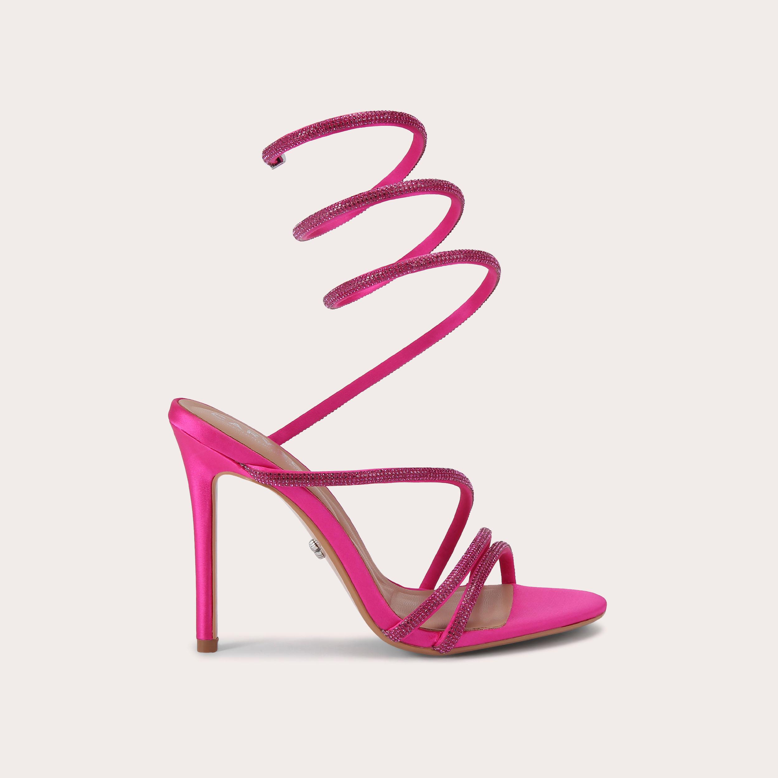 SPIRAL 105 Fuchsia Crystal Heel by CARVELA