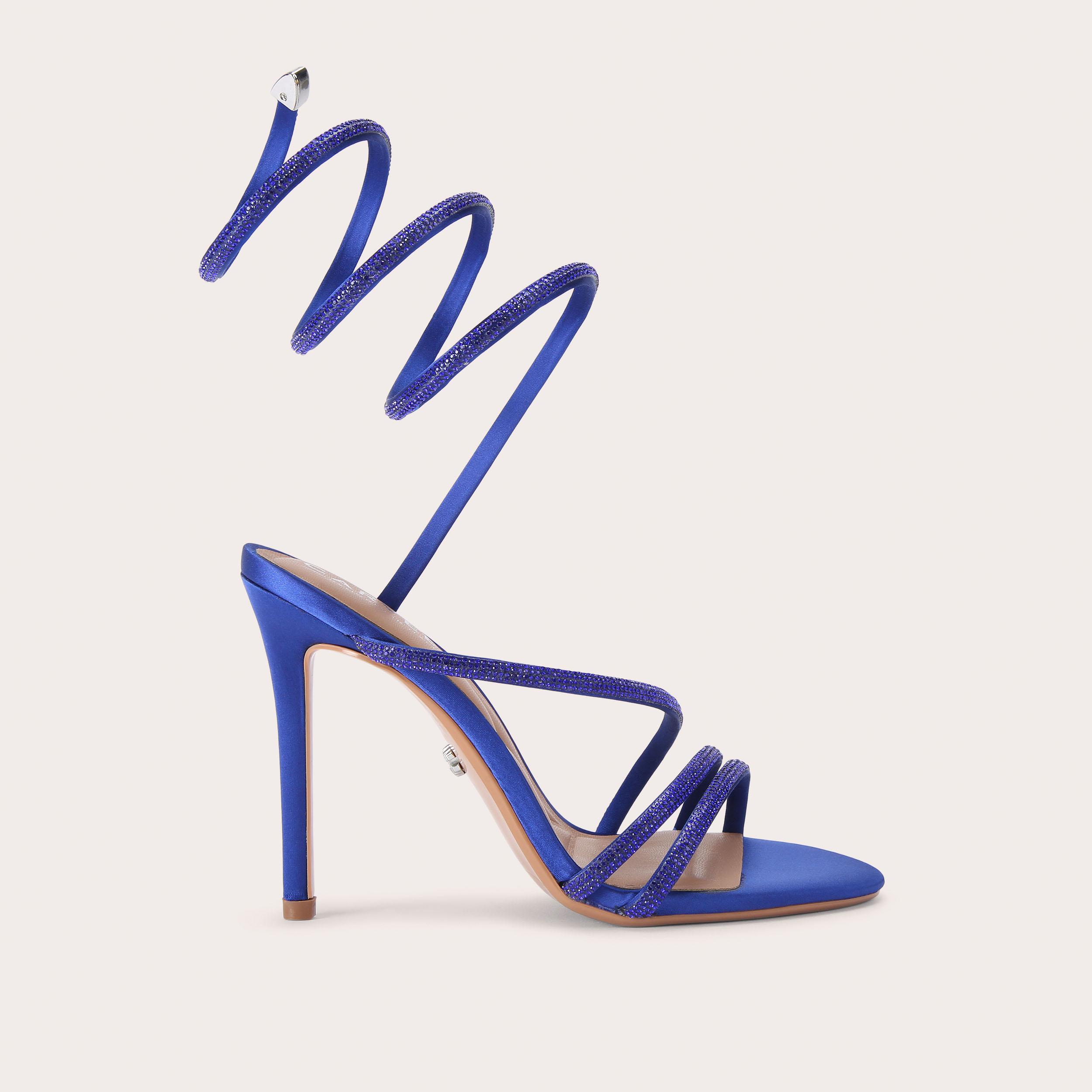 SPIRAL 105 Blue Crystal Spiral Heel by Carvela