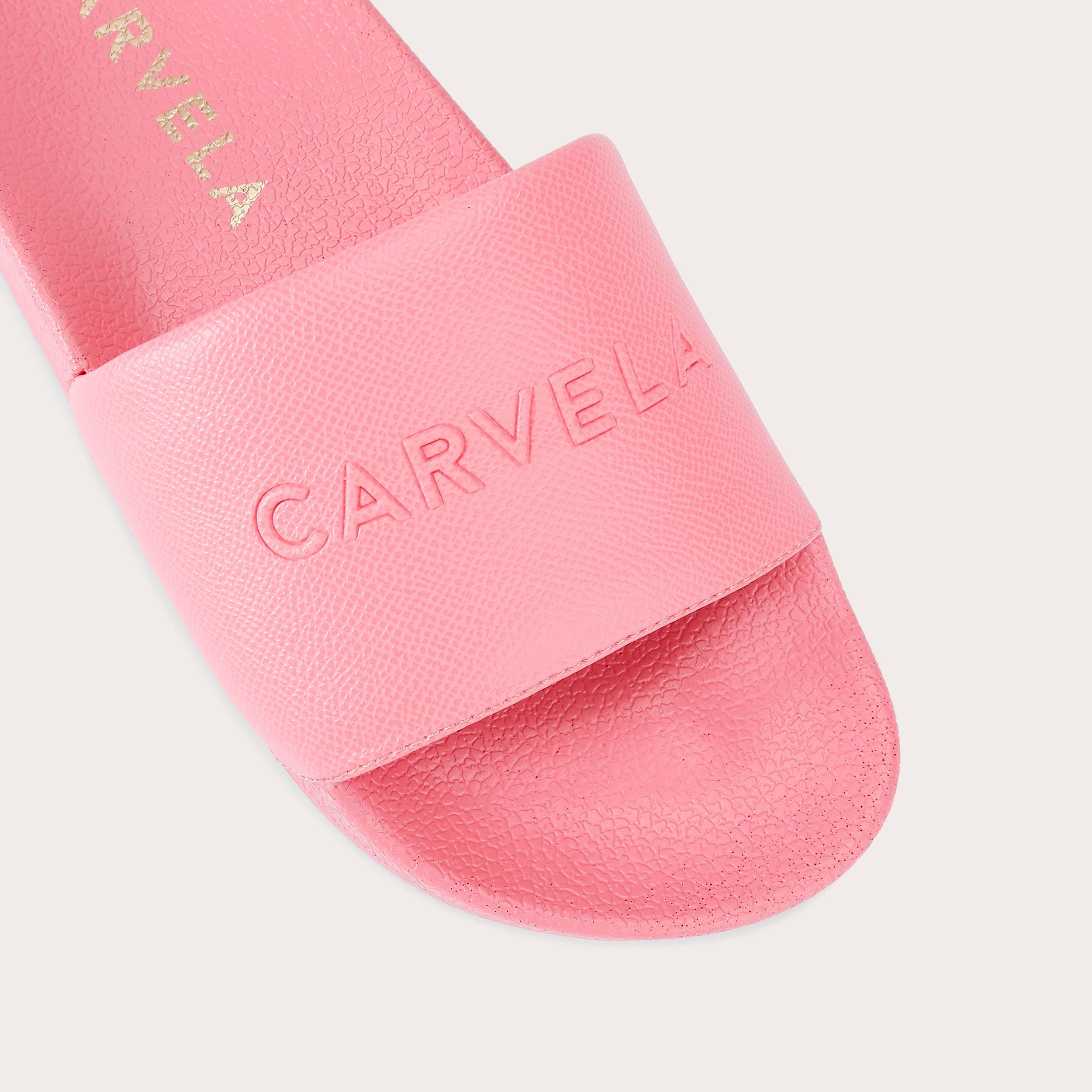 FRAME SLIDER Pink Slider Sandal by CARVELA
