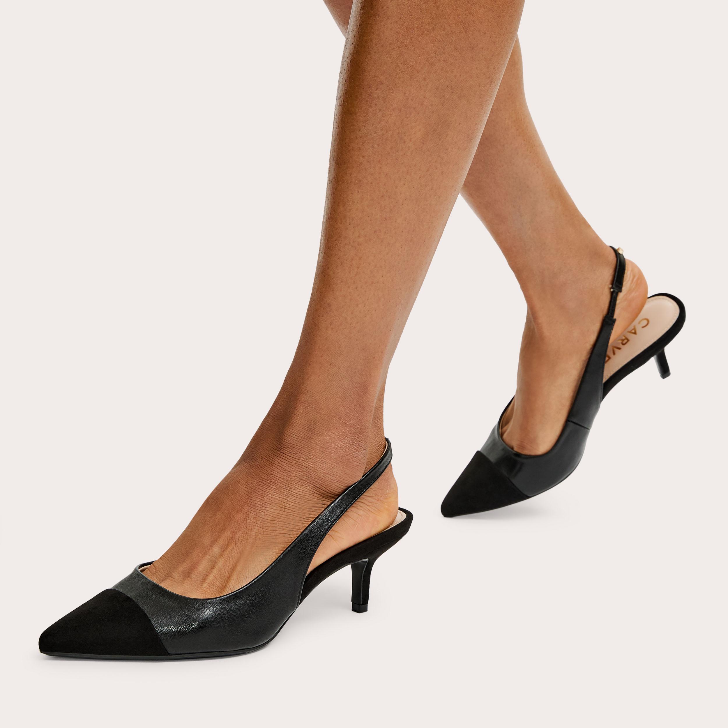 CLARA SLING Black Slingback Heel by CARVELA