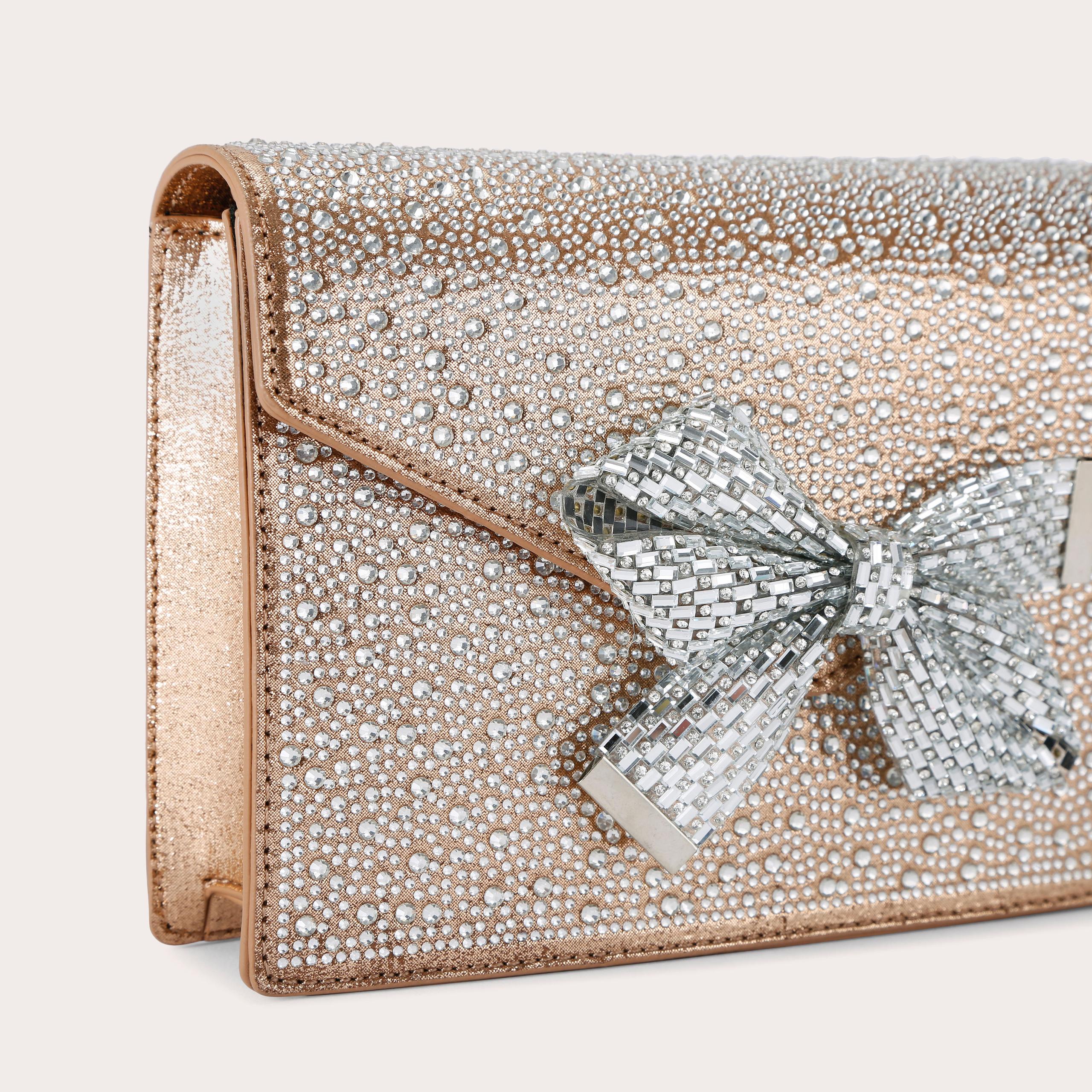 REGAL BOW Crystal Clutch Bag by CARVELA