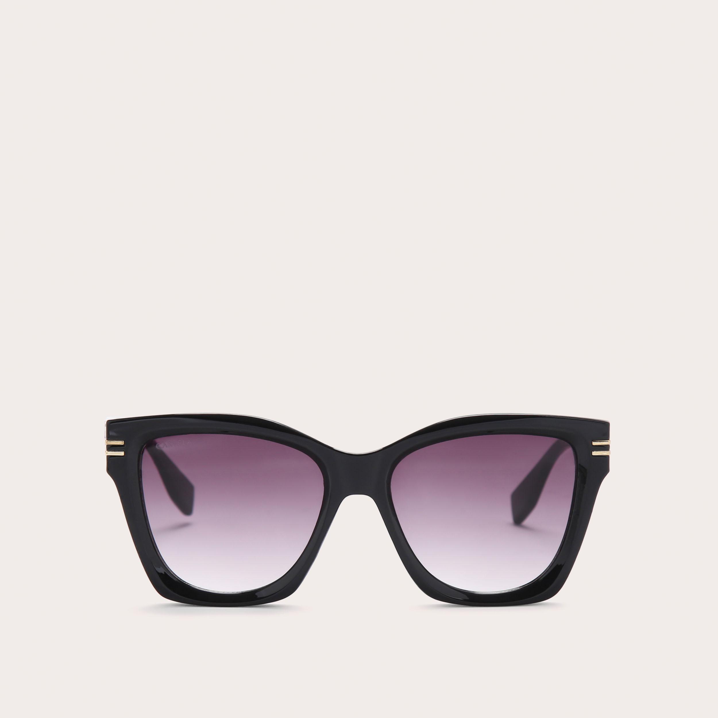 BOLD CAT EYE SUNGLASSES Black Cat Eye Sunglasses by CARVELA