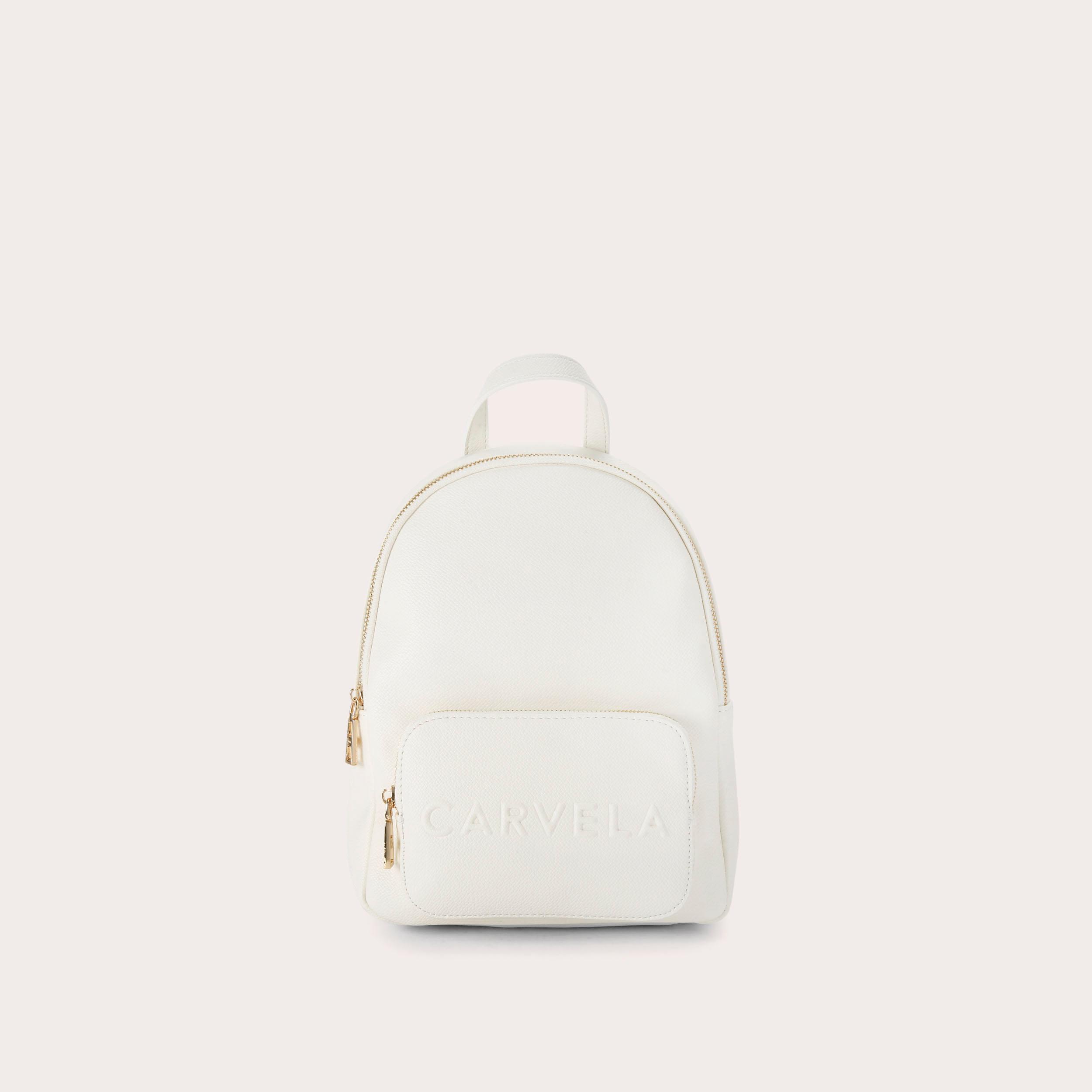 FRAME MIDI BACKPACK White Backpack by CARVELA