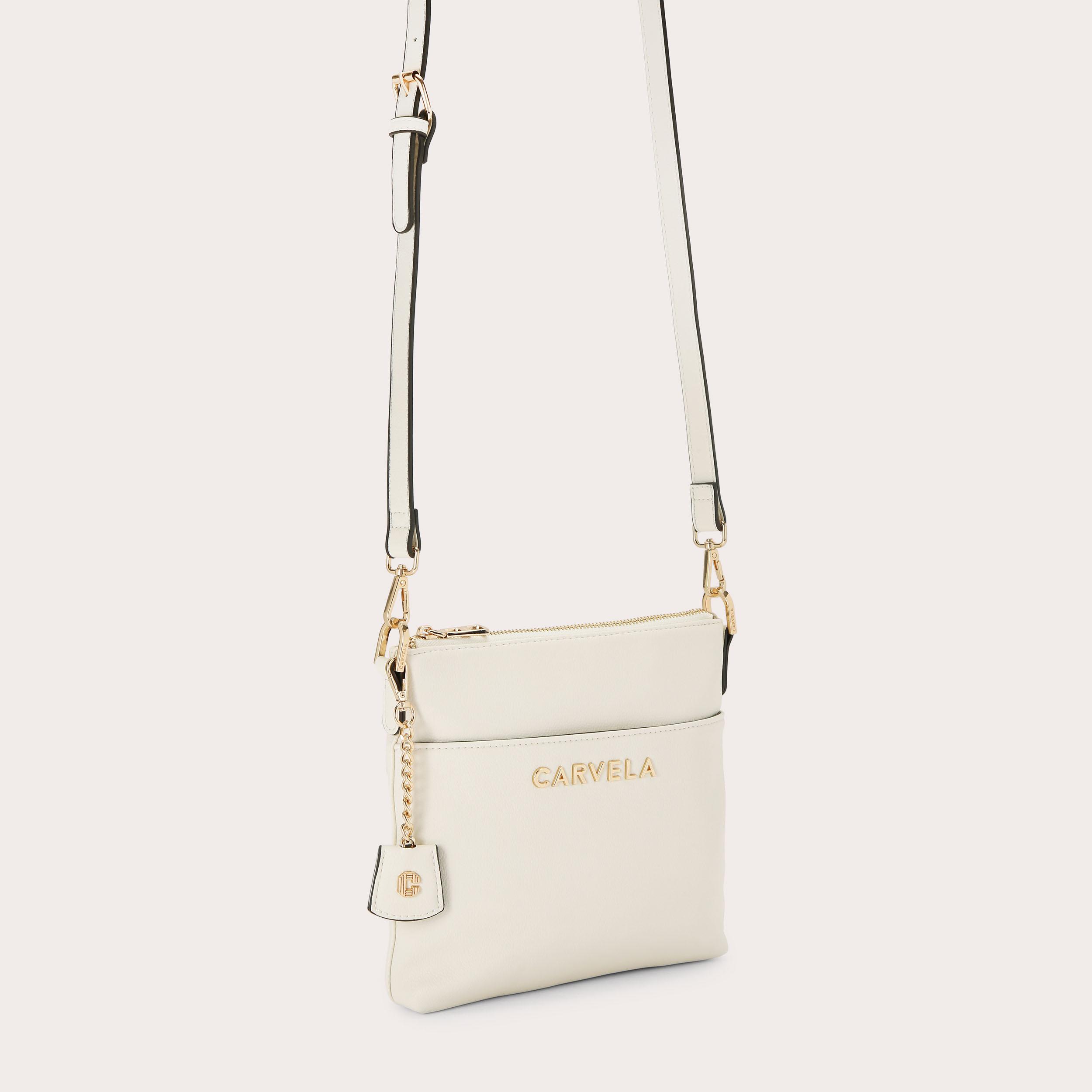 CASUAL PASSPORT XBODY Bone Cross Body Passport Bag by CARVELA