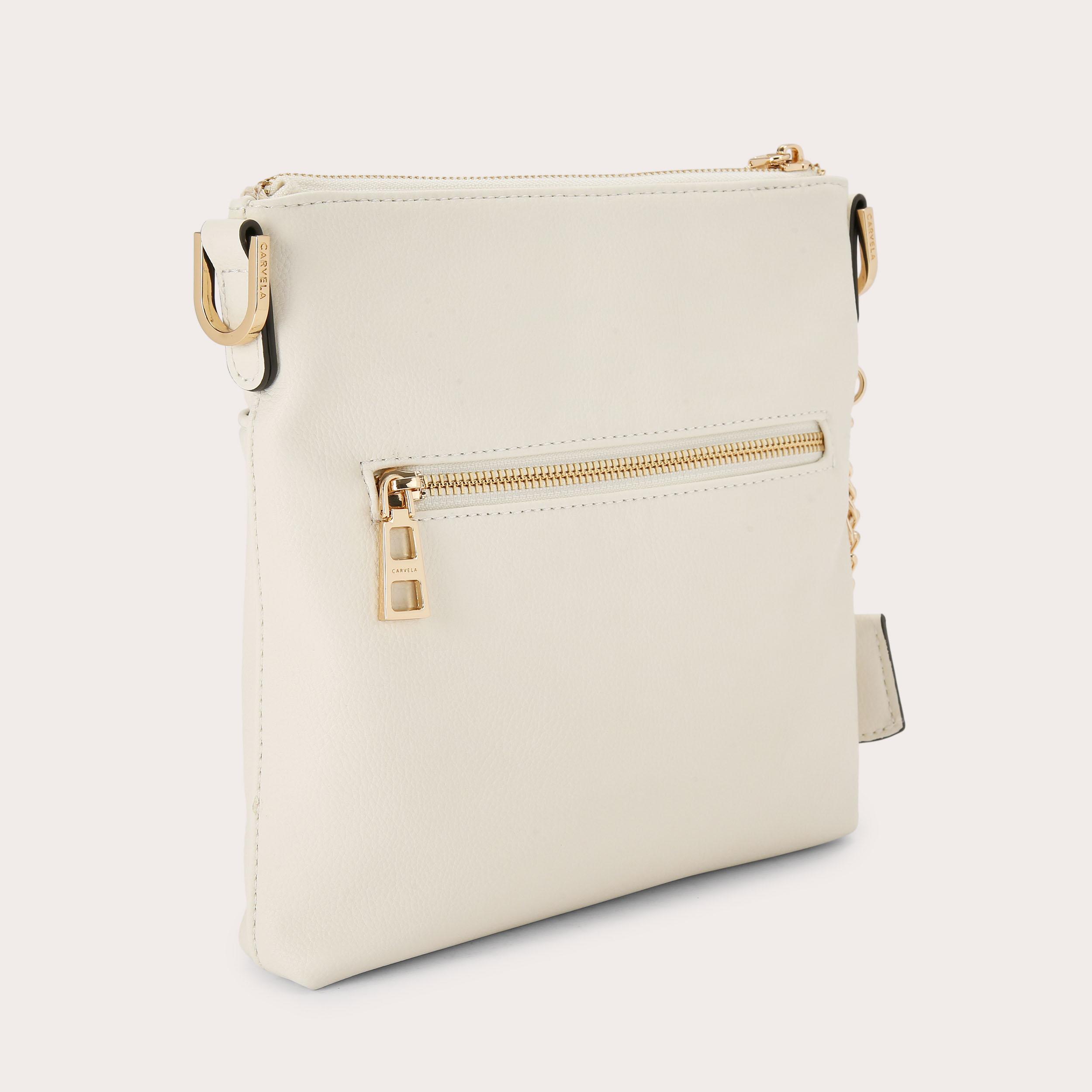 CASUAL PASSPORT XBODY Bone Cross Body Passport Bag by CARVELA