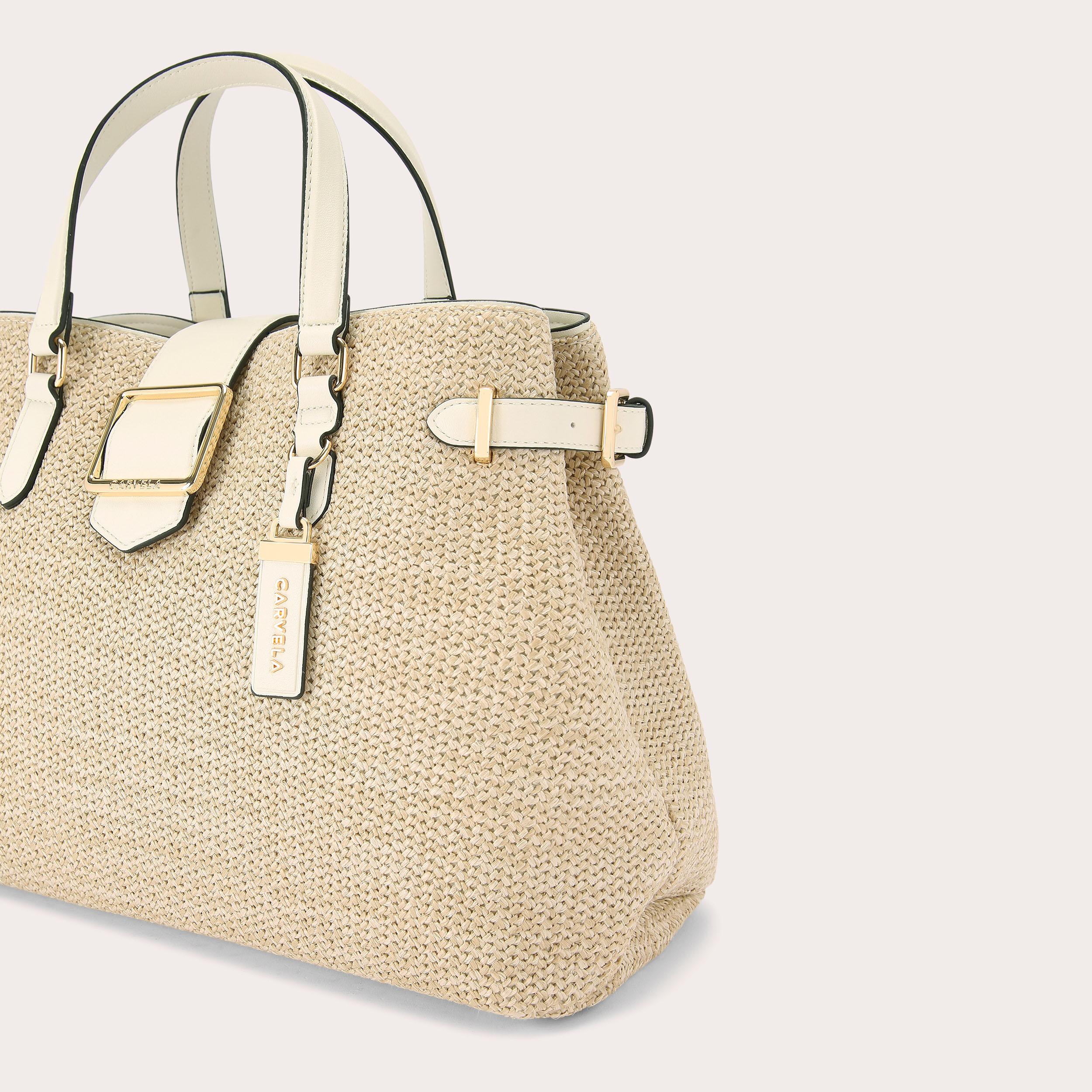 MINDY TOTE Rafia Tote Bag by CARVELA