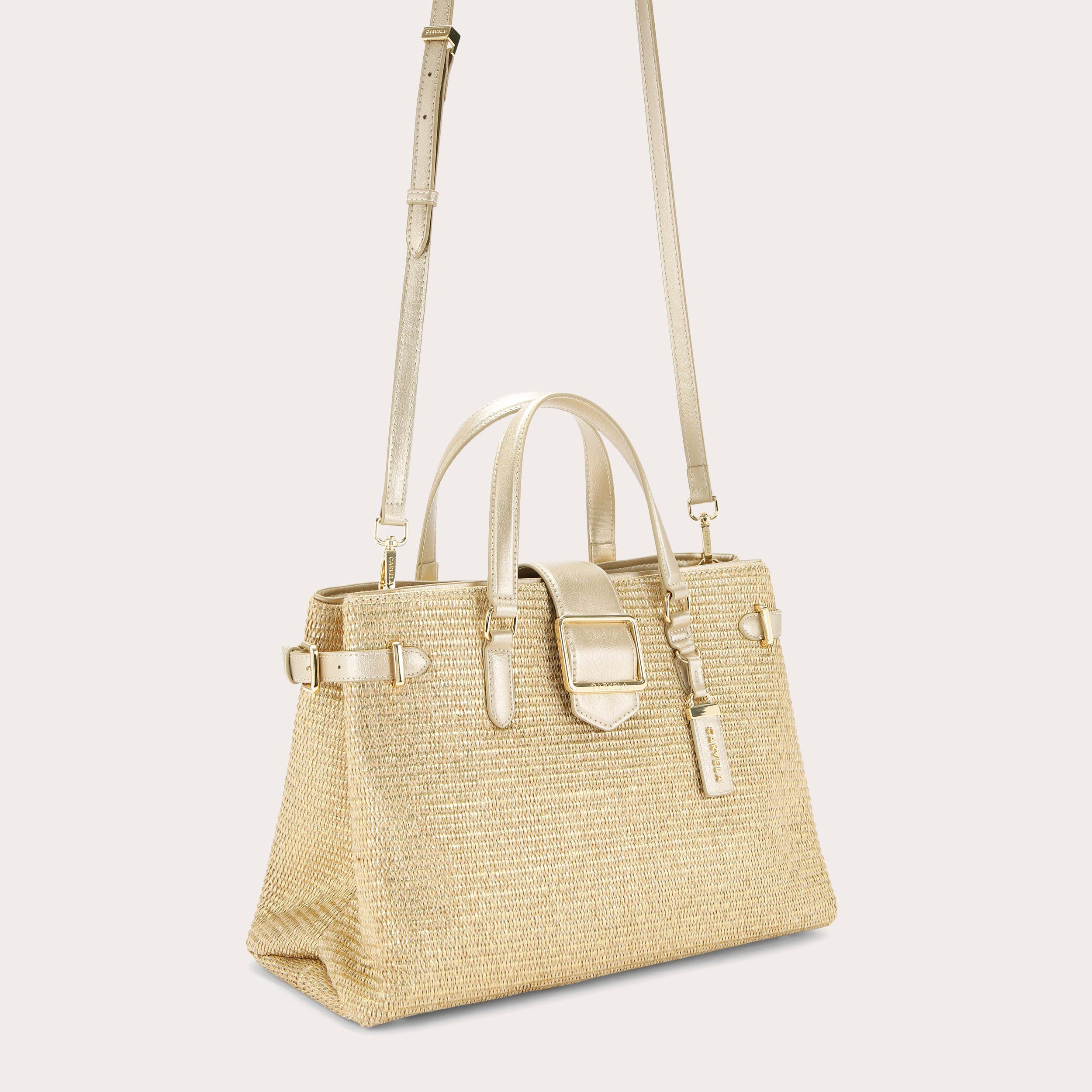 MINDY TOTE Raffia Tote Bag by CARVELA