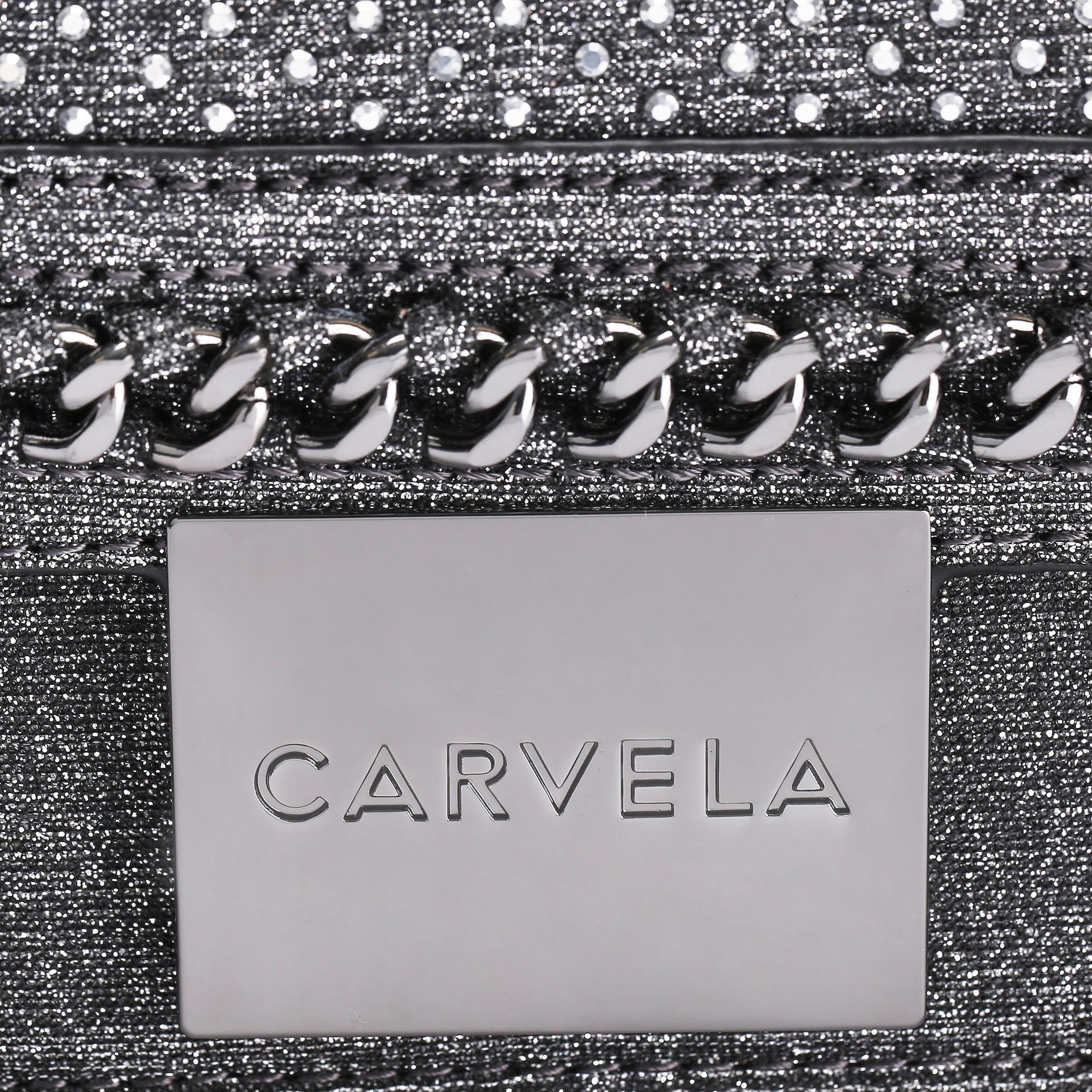 MINI BAILEY X BODY Grey Studded Cross Body Bag by CARVELA