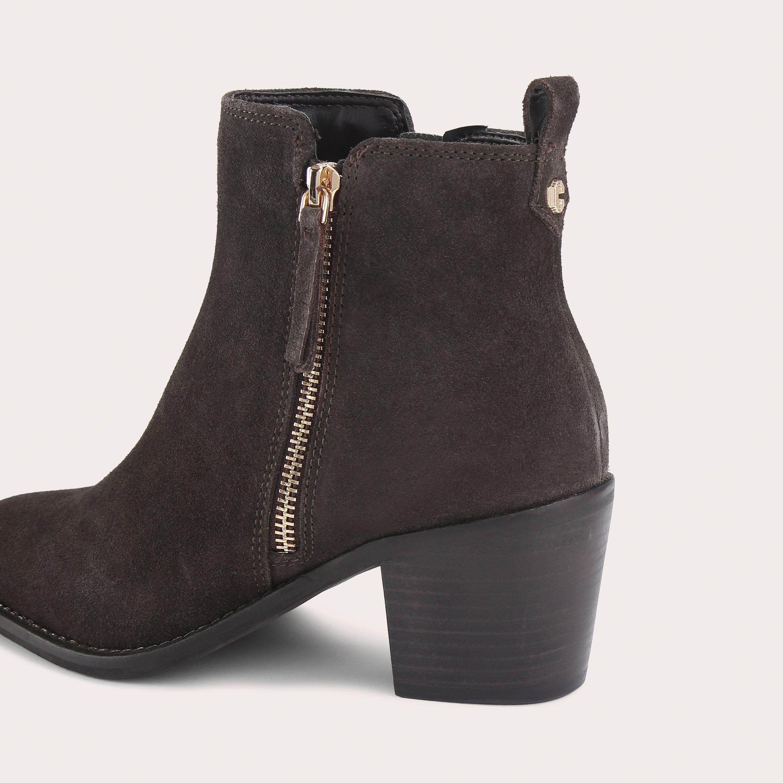 SECIL Dark Grey Suede Ankle Boot by CARVELA