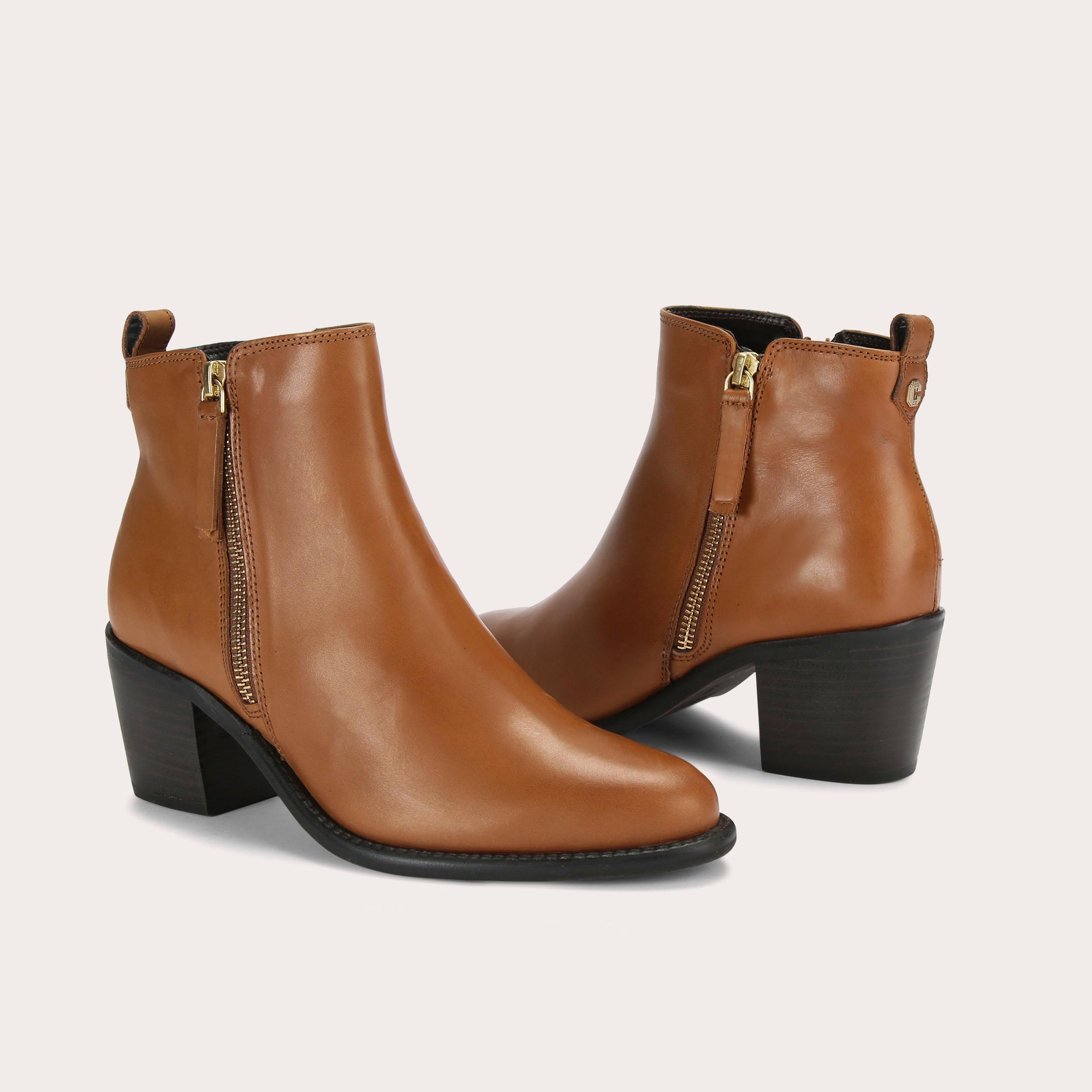 SECIL Tan Leather Boot by CARVELA