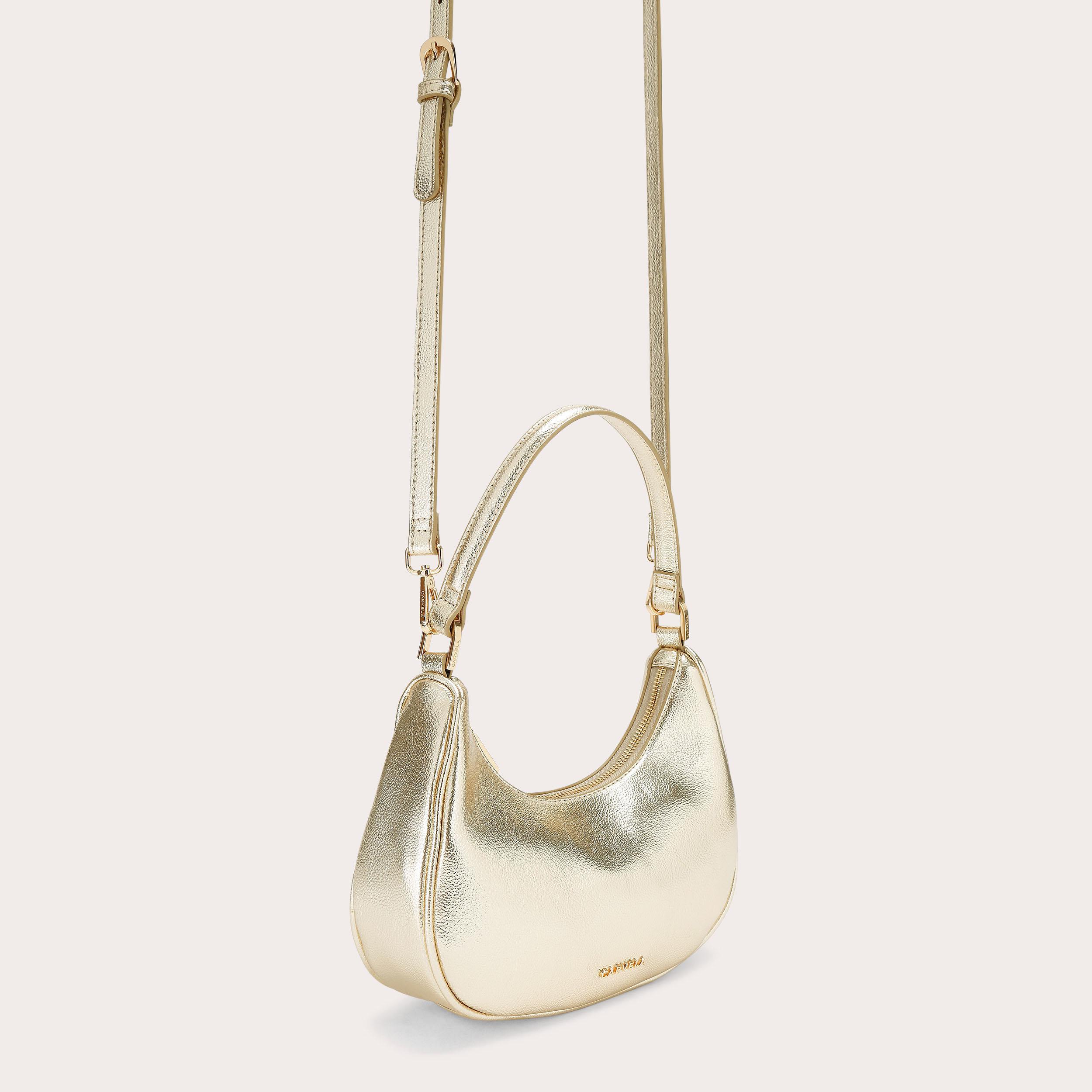 SCOOP SHOULDER BAG Gold Shoulder Bag by CARVELA