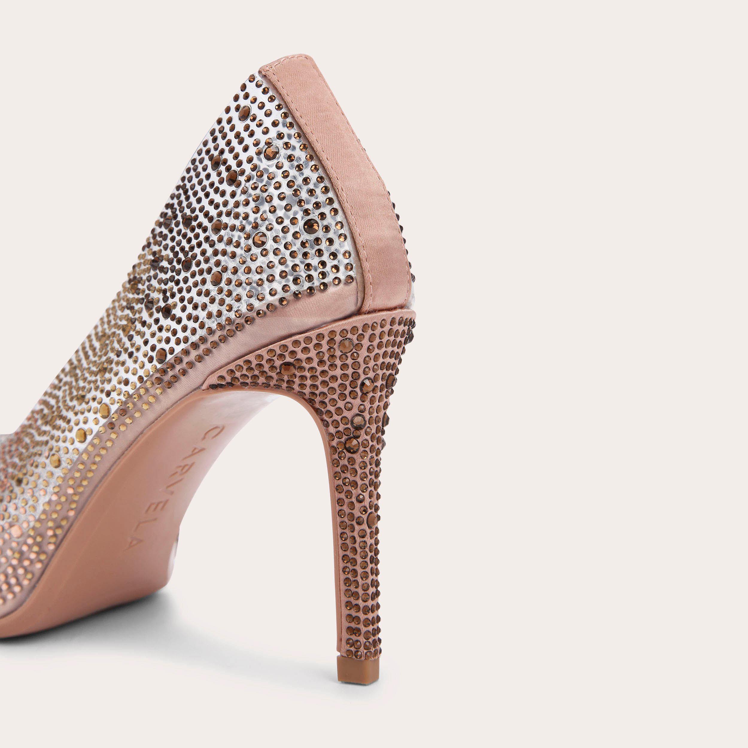 LOVEBIRD VINYL Clear Crystal Vinyl Court Heel by CARVELA