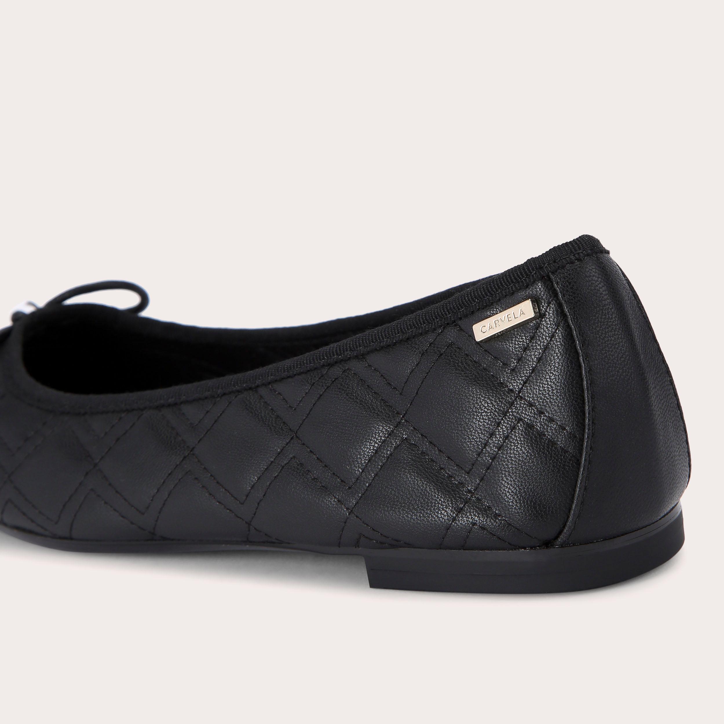 PRIMA BALLET Black Slip On Ballet Flat by CARVELA