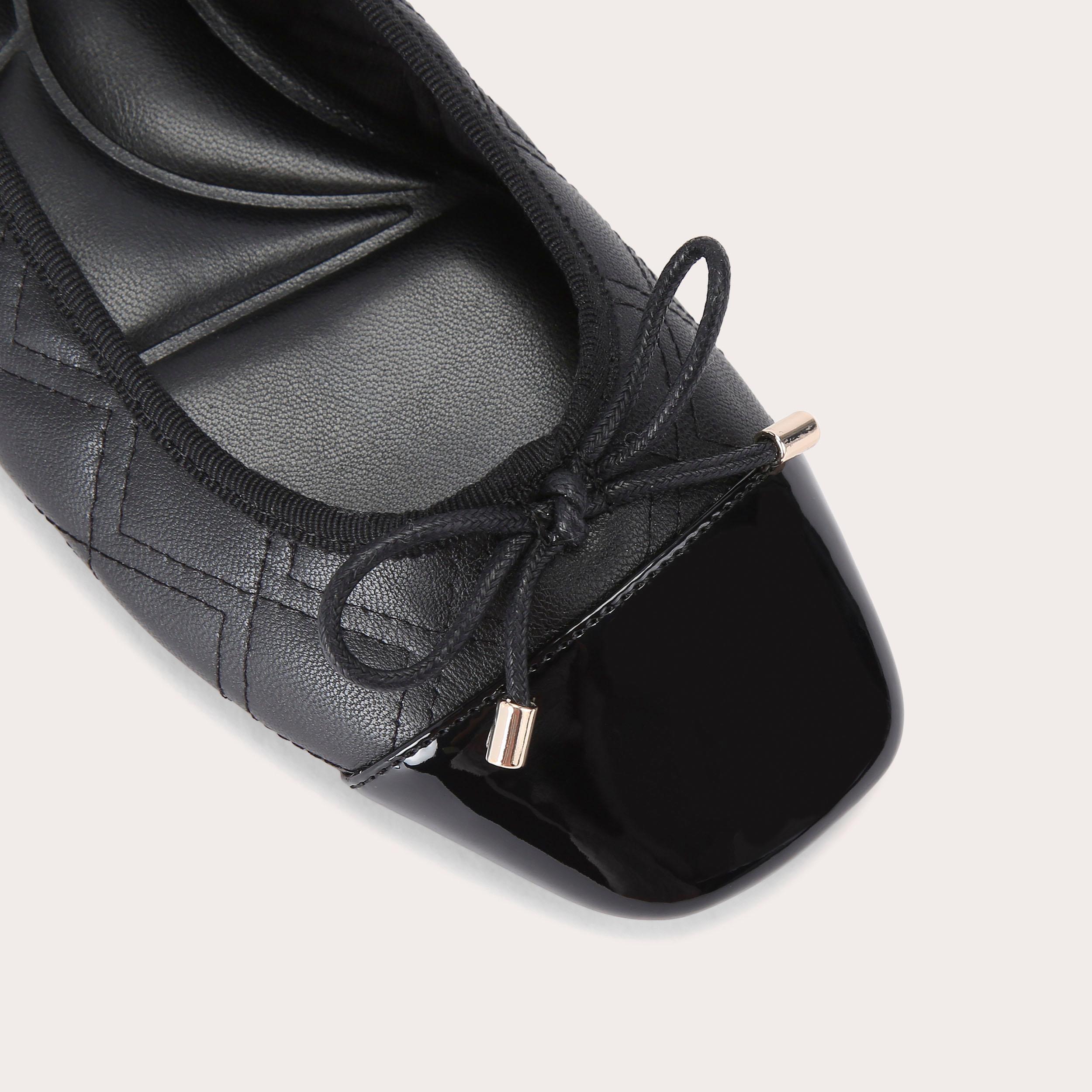 PRIMA BALLET Black Slip On Ballet Flat by CARVELA