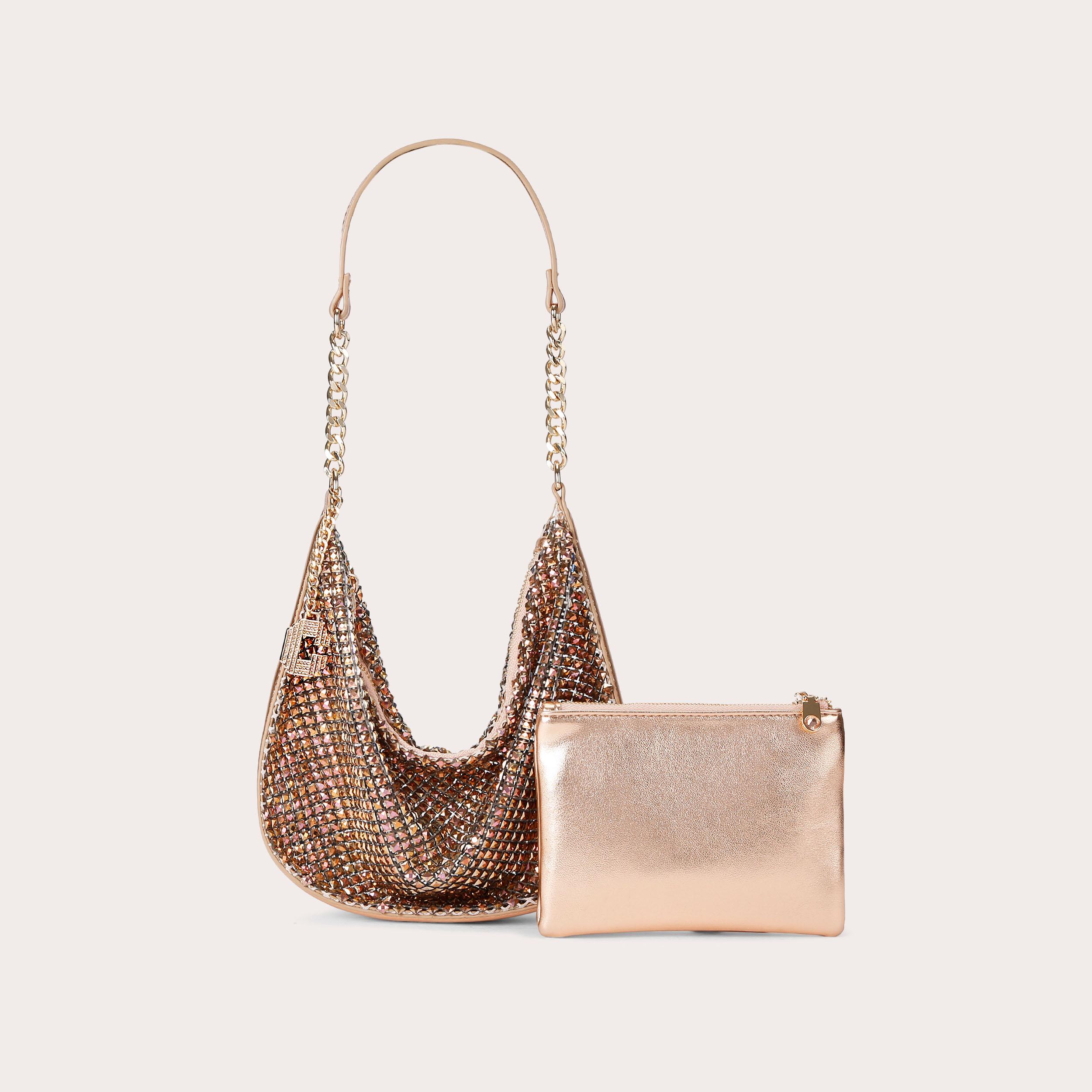 CIAO SHOULDER BAG Rose Gold Chain Shoulder Bag by CARVELA