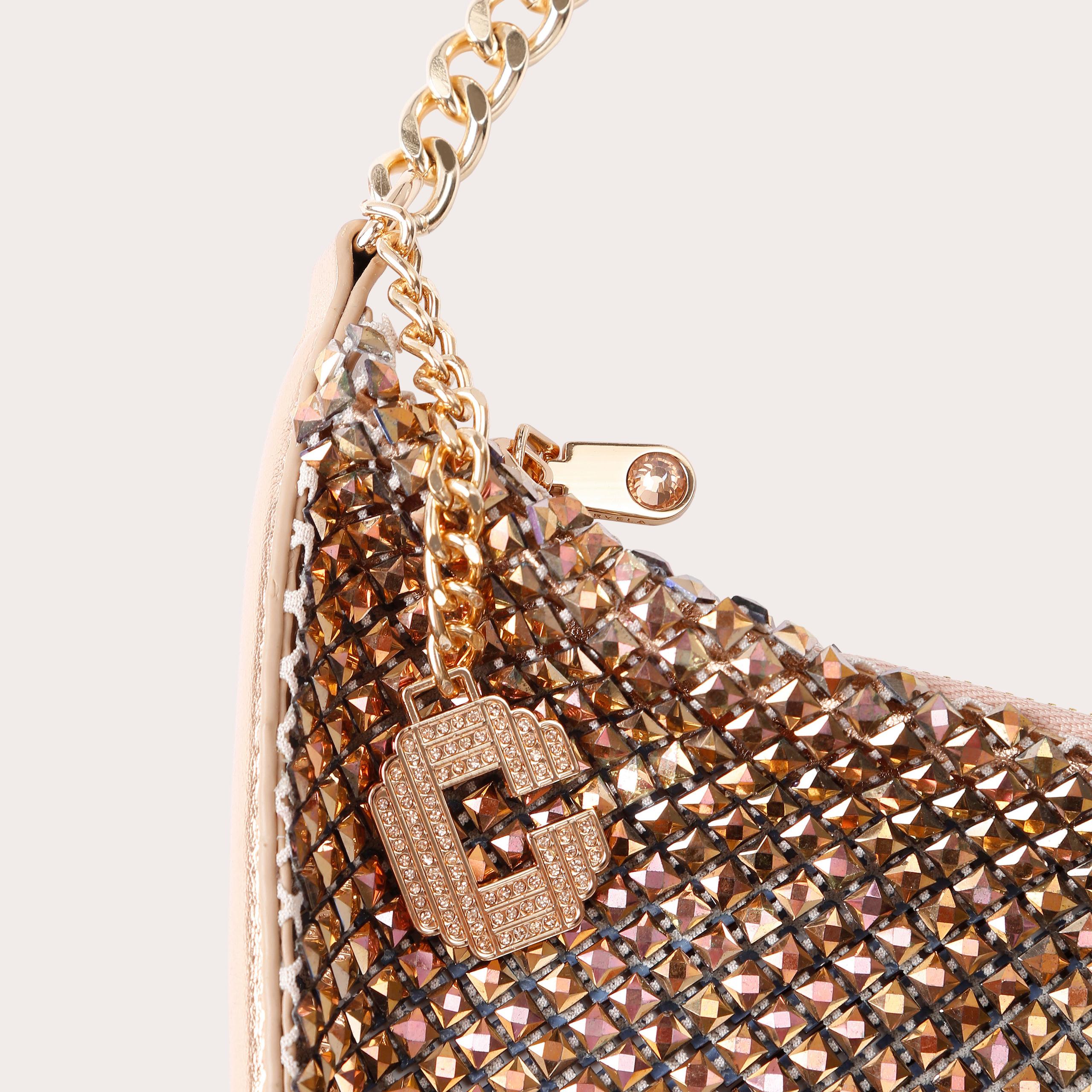 CIAO SHOULDER BAG Rose Gold Chain Shoulder Bag by CARVELA