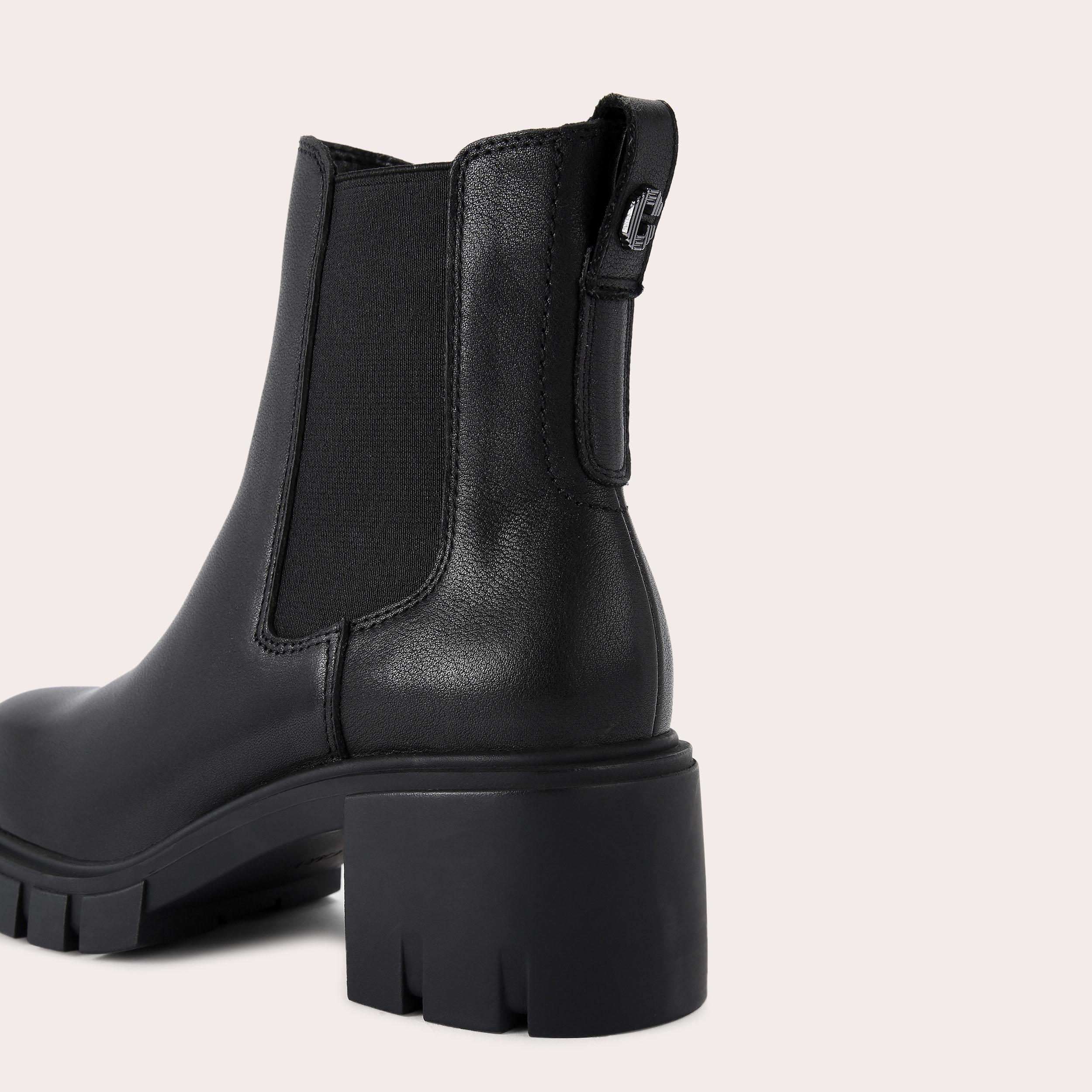 IGNITE CHELSEA Black Leather Chelsea Boot by CARVELA