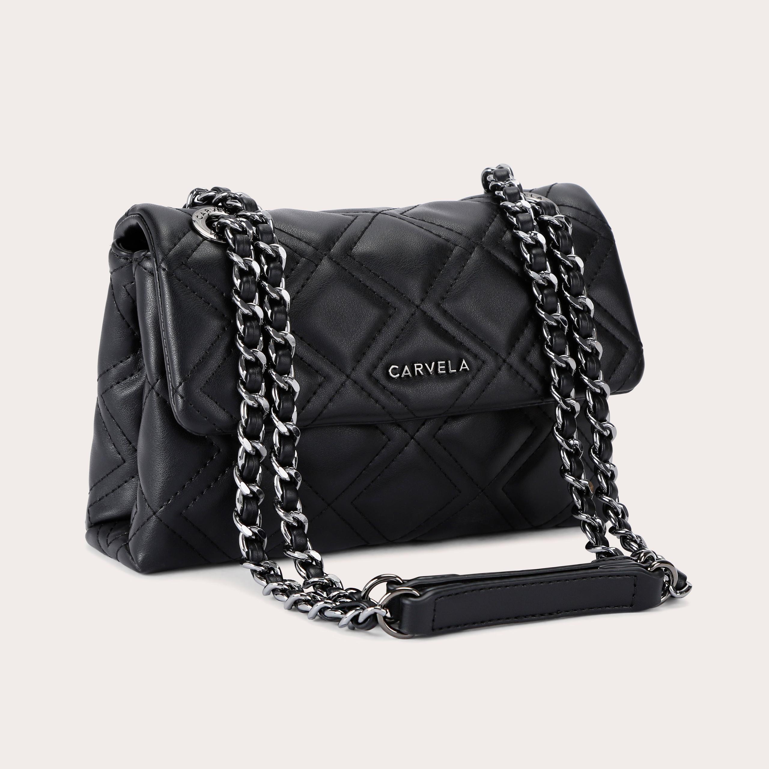 ROSA CHAIN SHOULDER Black Shoulder Bag by CARVELA