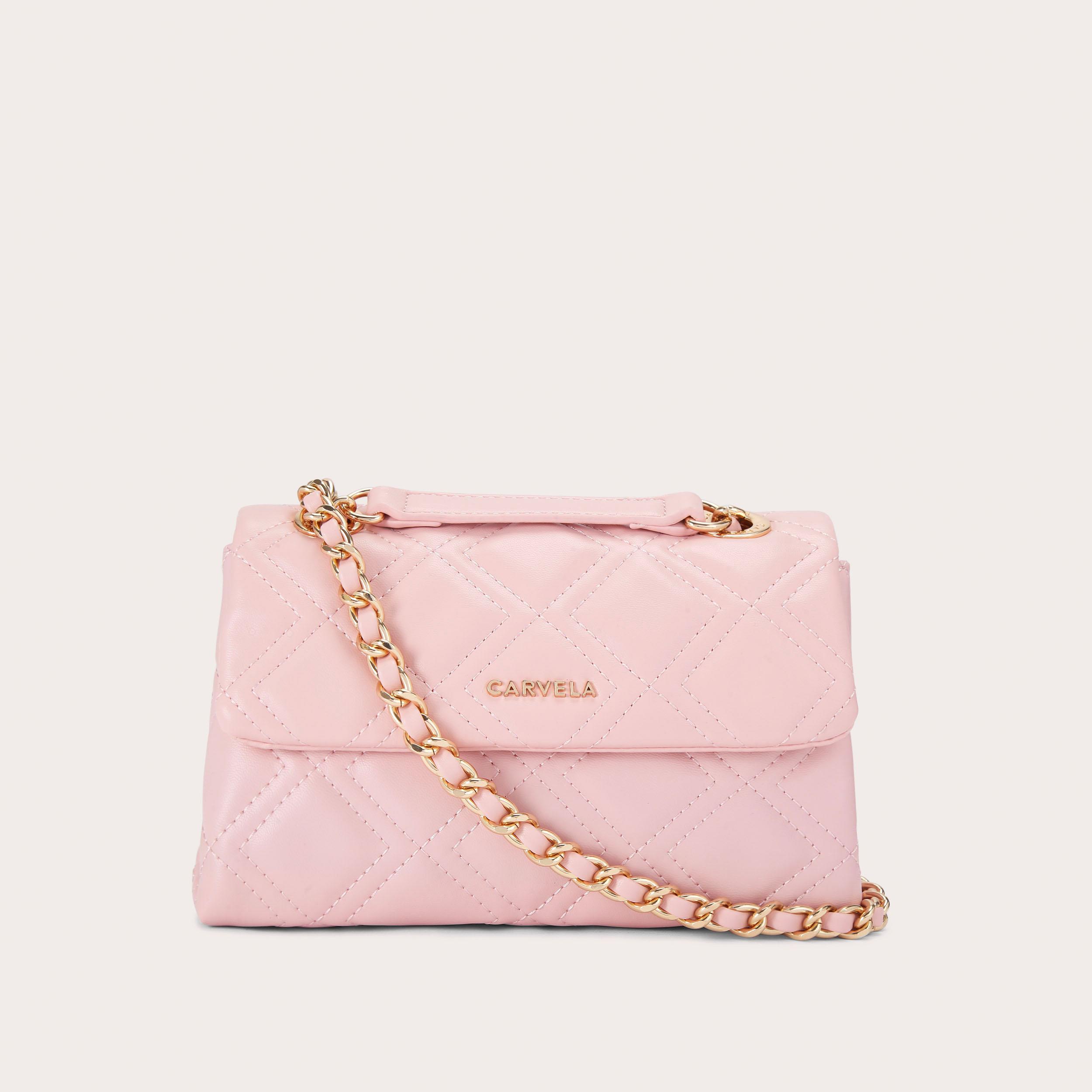 ROSA CHAIN SHOULDER Pale Pink Cross Body Shoulder by CARVELA