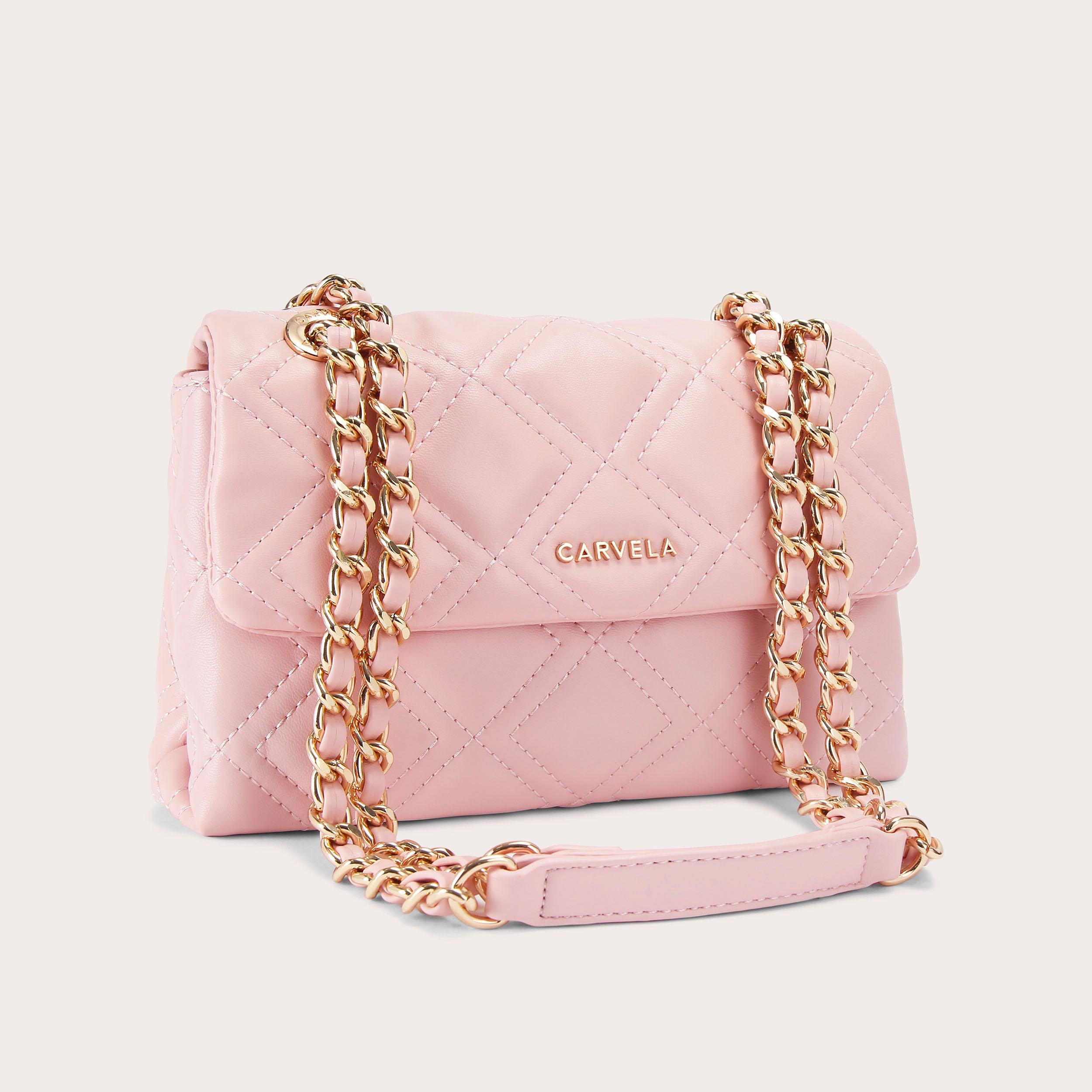 ROSA CHAIN SHOULDER Pale Pink Cross Body Shoulder by CARVELA