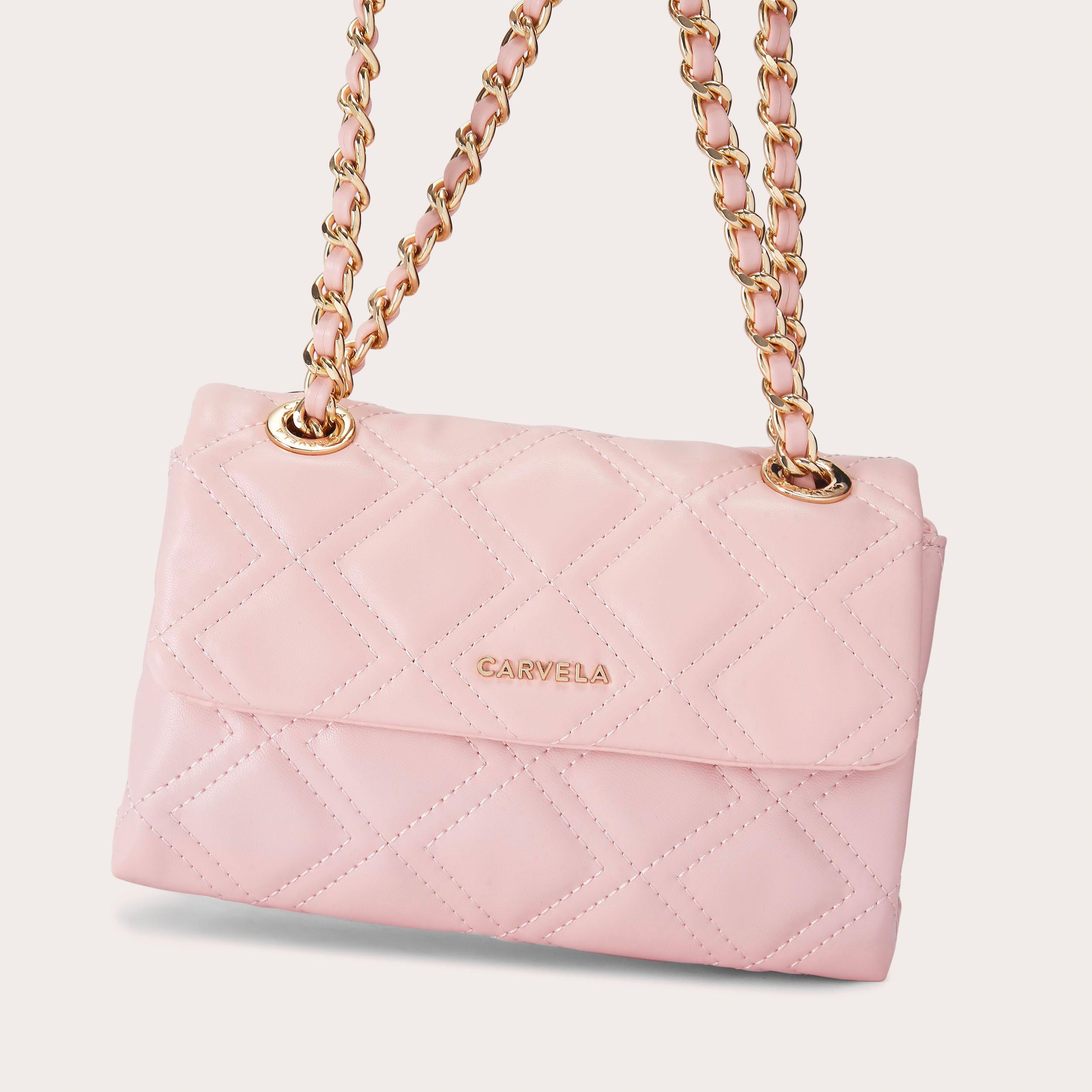 ROSA CHAIN SHOULDER Pale Pink Cross Body Shoulder by CARVELA