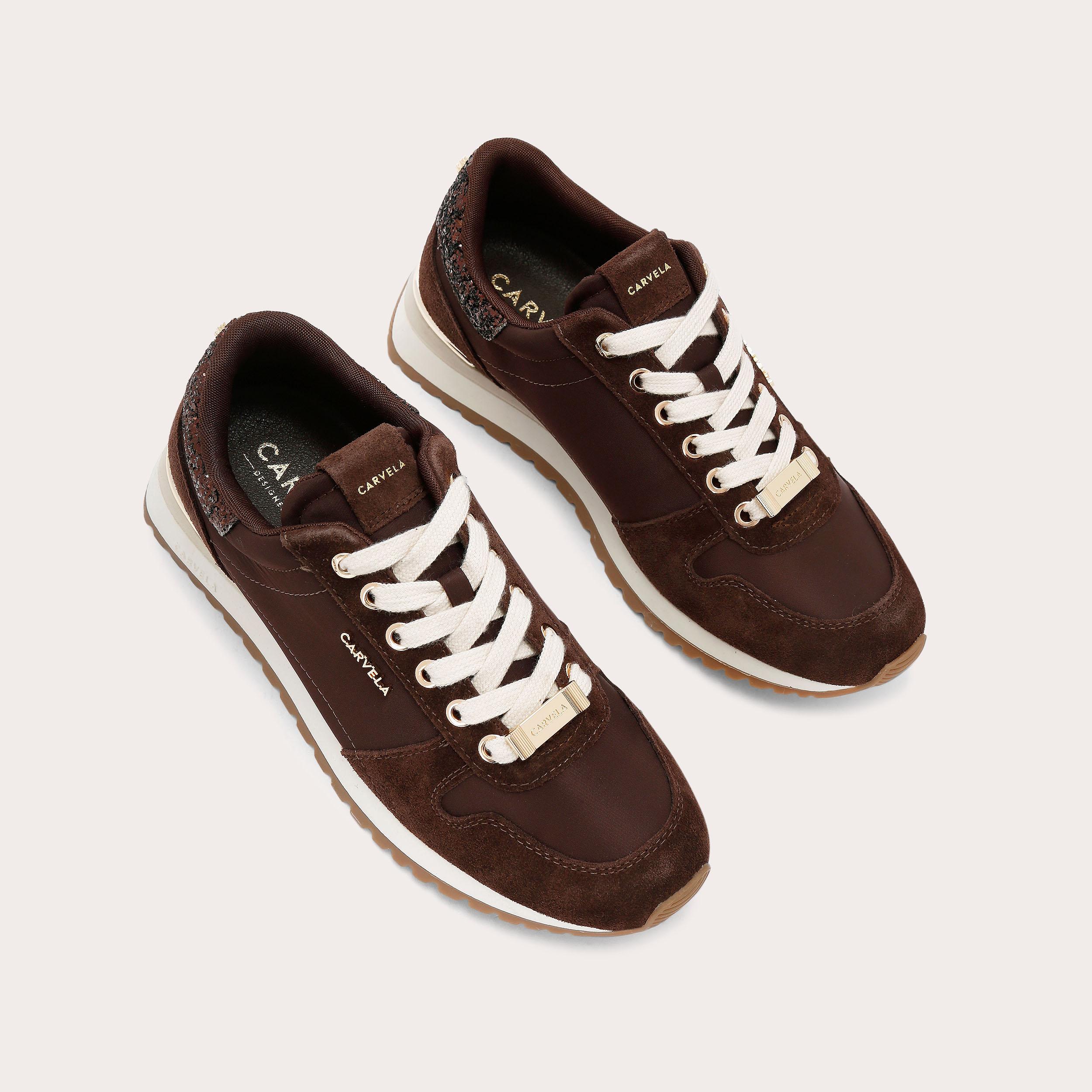 FLORENCIA SNEAKER Brown Trainer by CARVELA