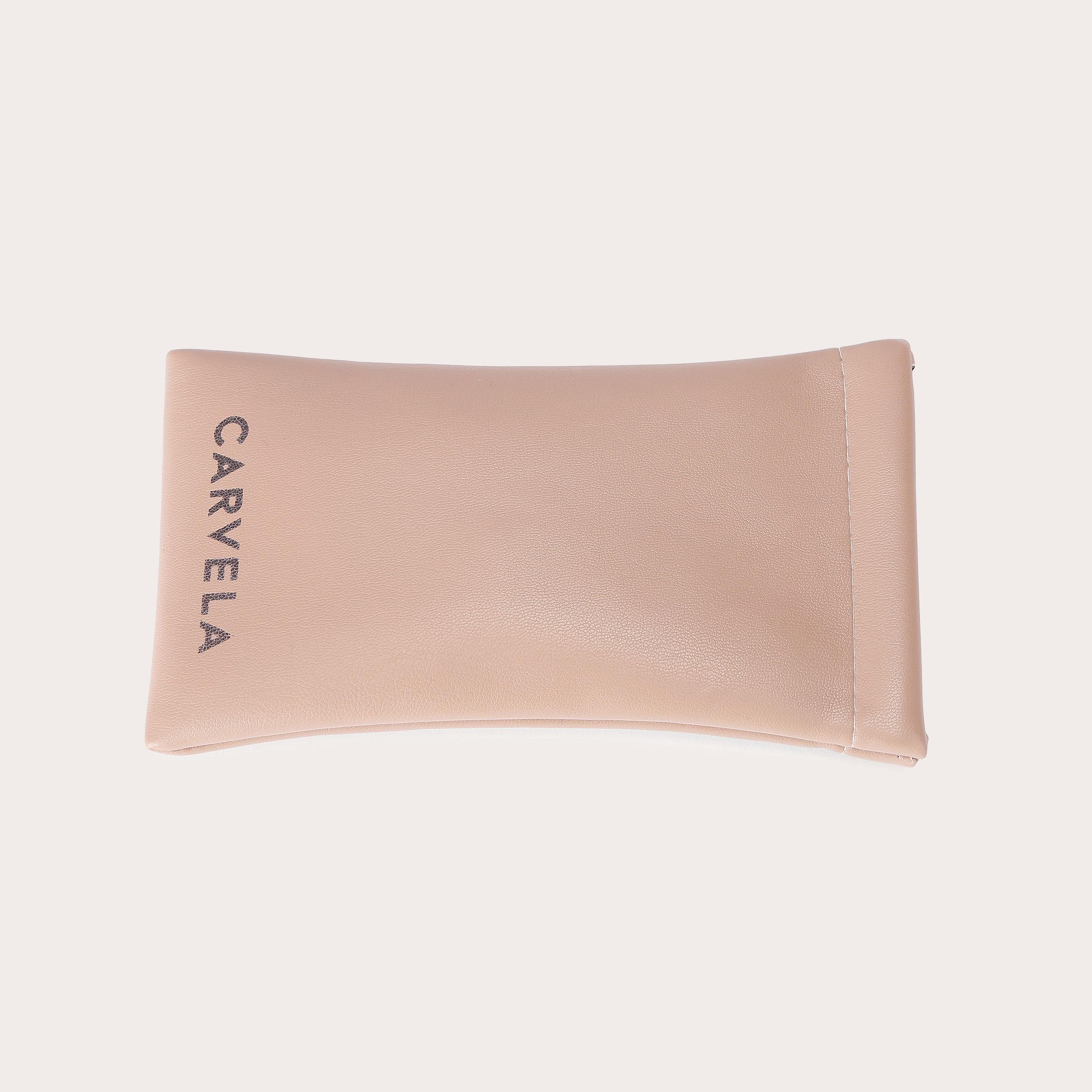 CARVELA OVERSIZED C Blush Round Frame Sunglasses by CARVELA