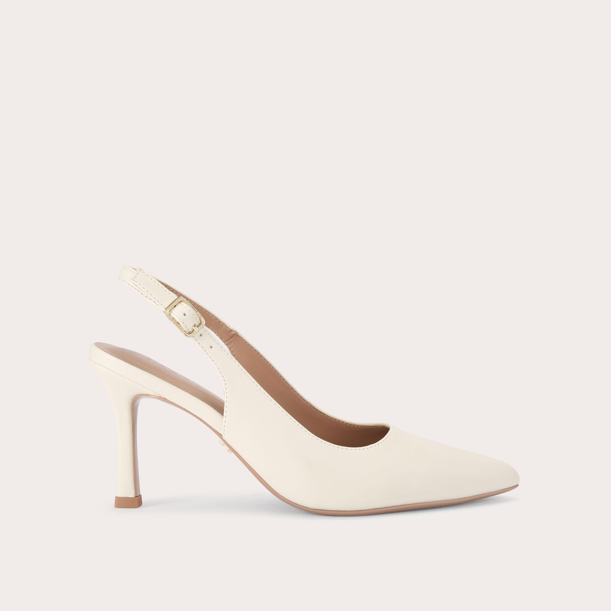 CORLETTA SLING COURT Bone Leather Alternative Sling Back Heel by CARVELA