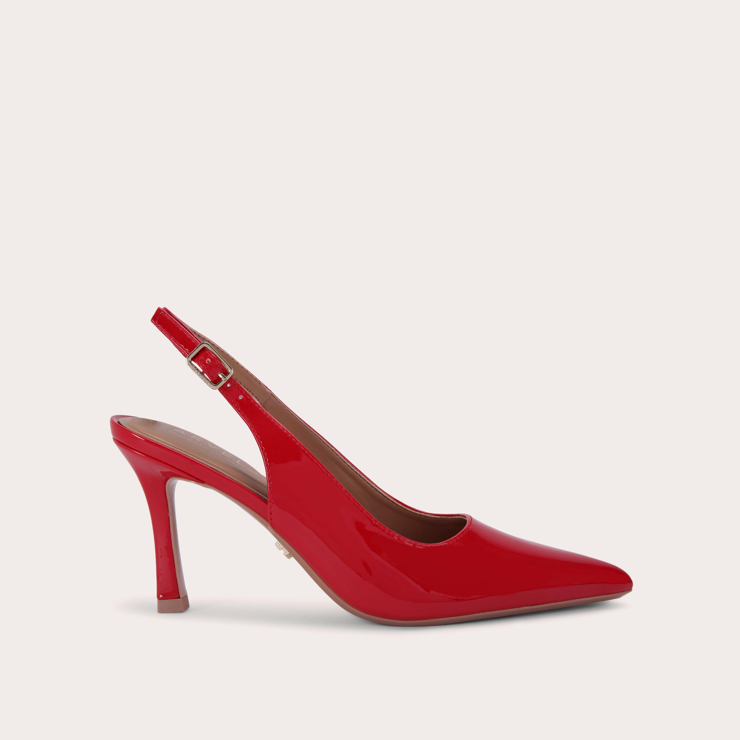 CORLETTA SLING COURT Red Patent Slingback Heel by CARVELA