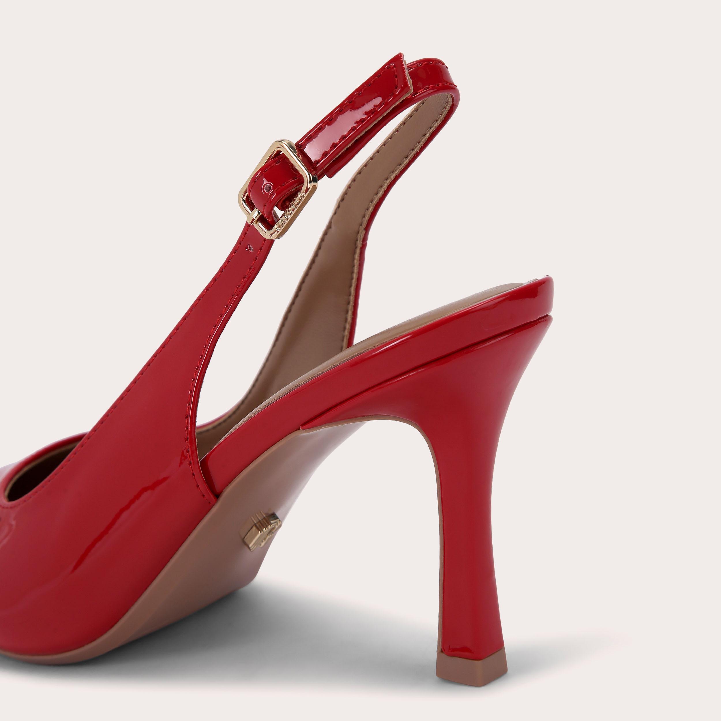 CORLETTA SLING COURT Red Patent Slingback Heel by CARVELA