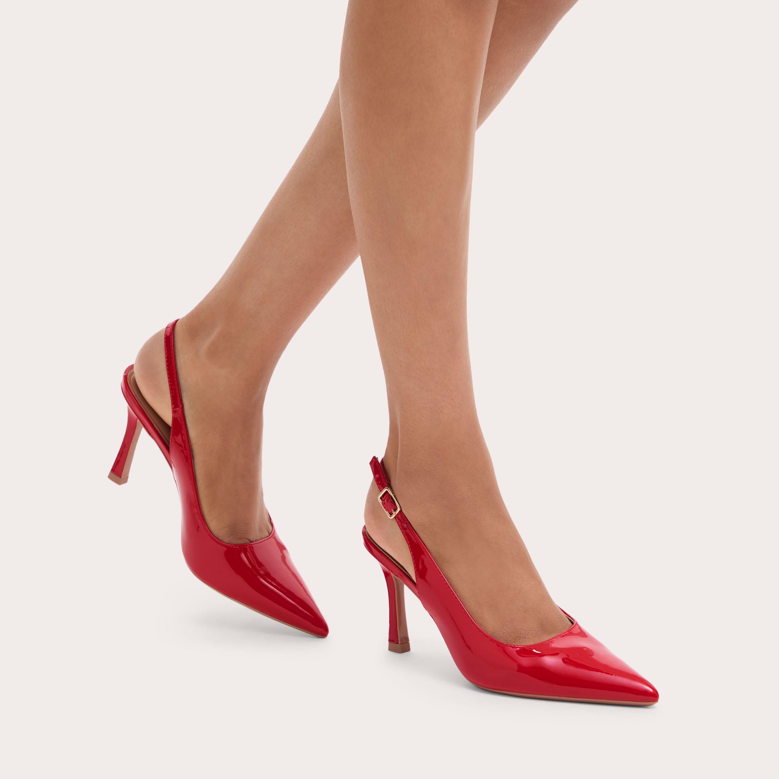 CORLETTA SLING COURT Red Patent Slingback Heel by CARVELA