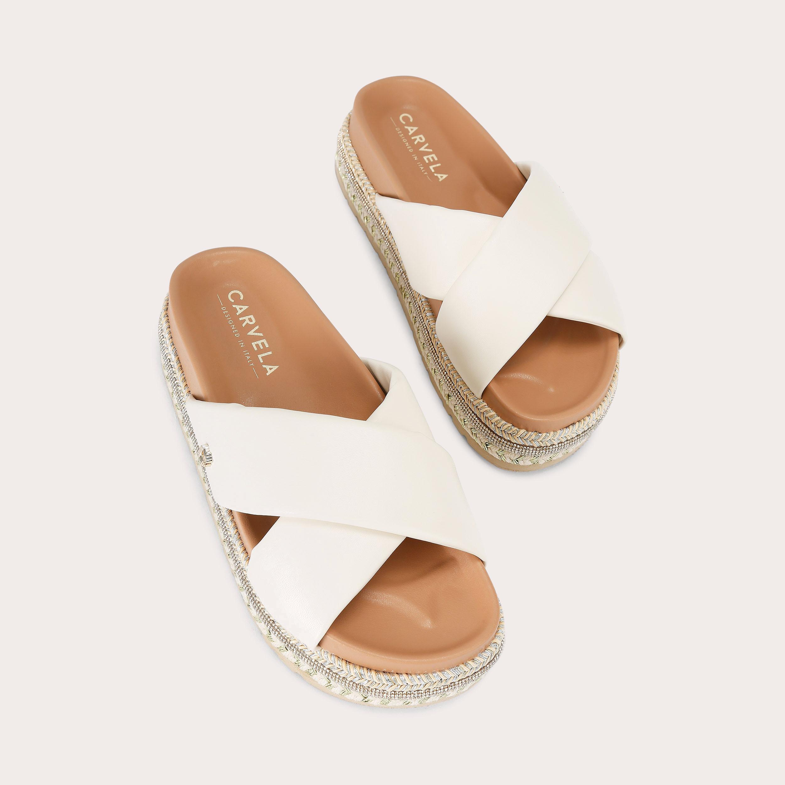 FASCINO FLATFORM Bone Slide On Sandal by CARVELA