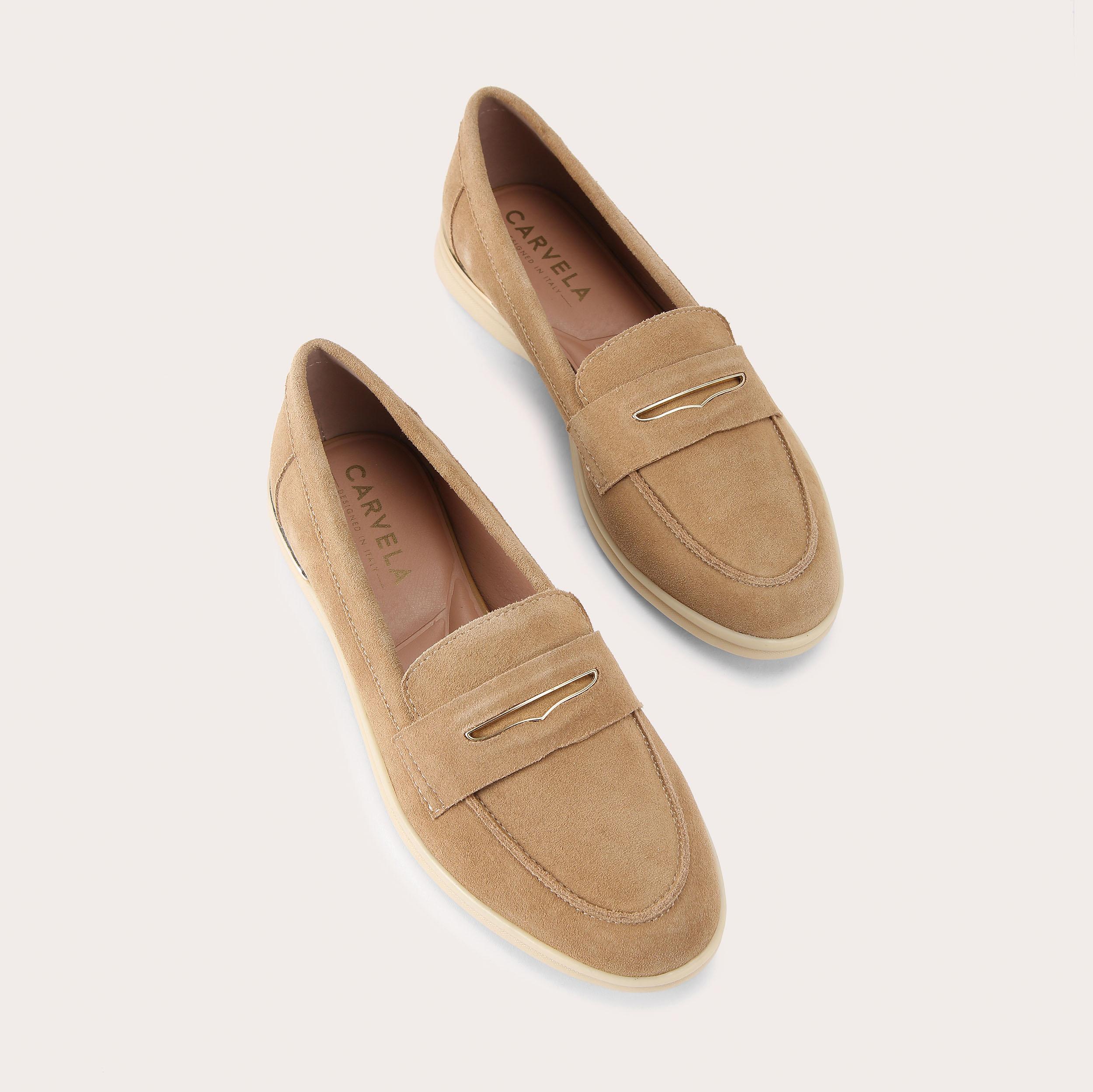 FIA LOAFER Tan Suede Loafer by CARVELA COMFORT
