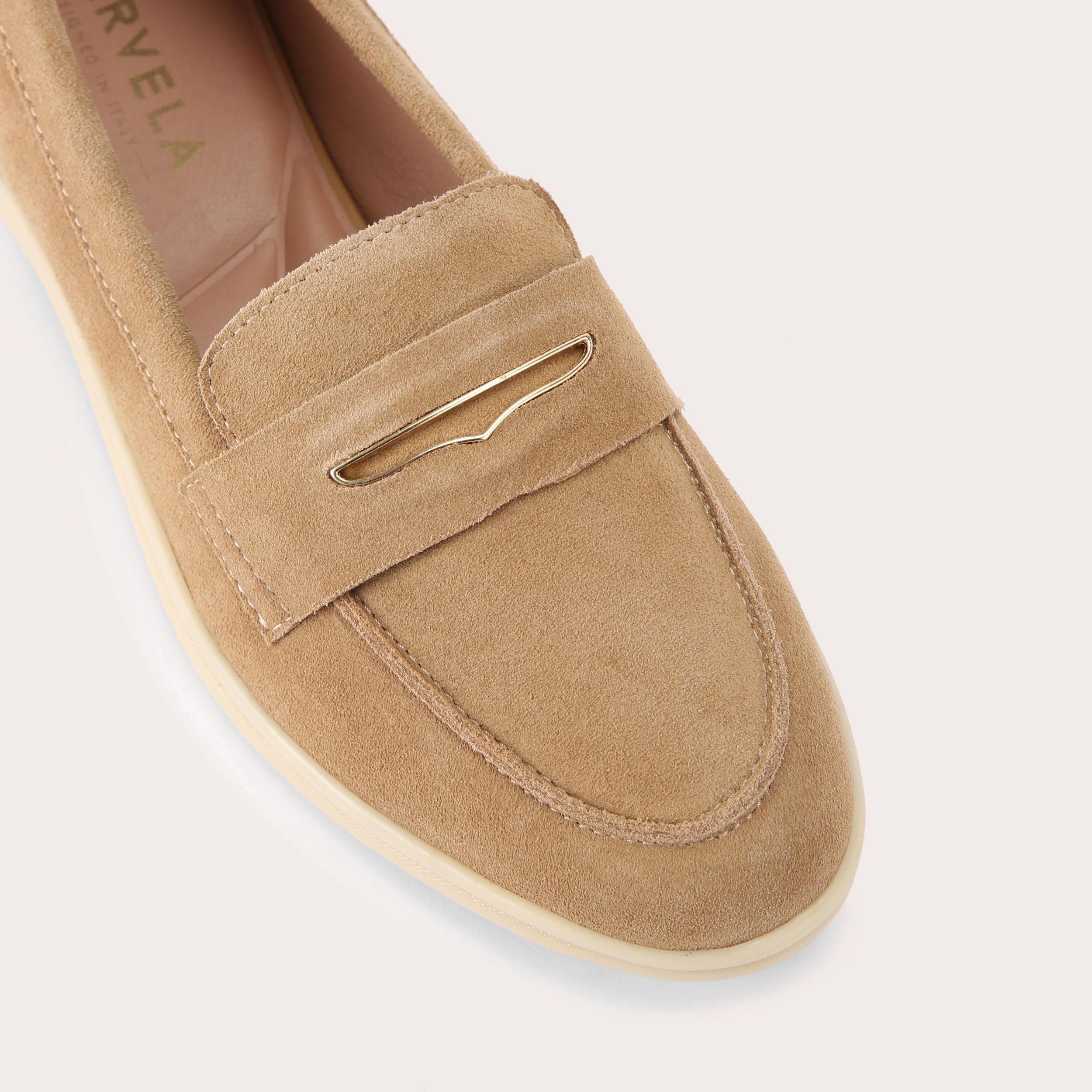 FIA LOAFER Tan Suede Loafer by CARVELA COMFORT