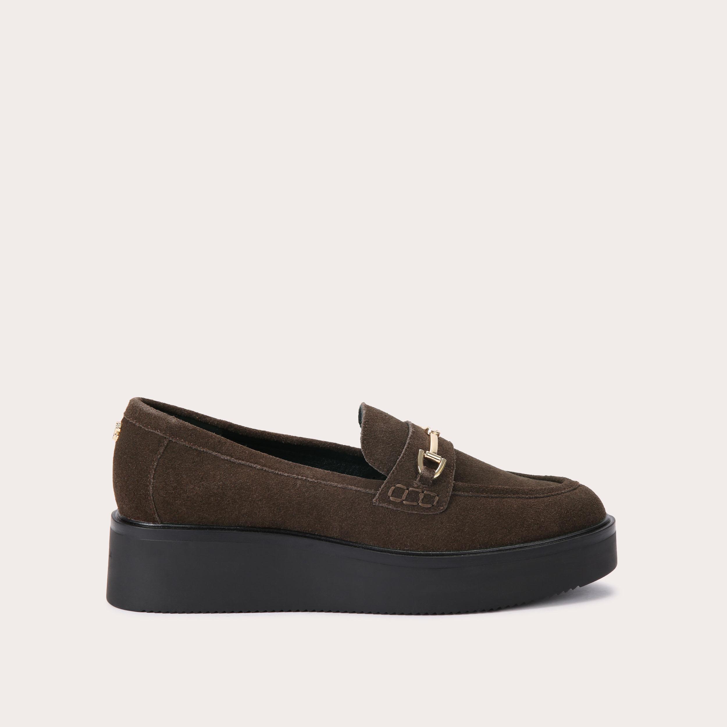 VISTA LOAFER Brown Suede Slip On Loafer by CARVELA