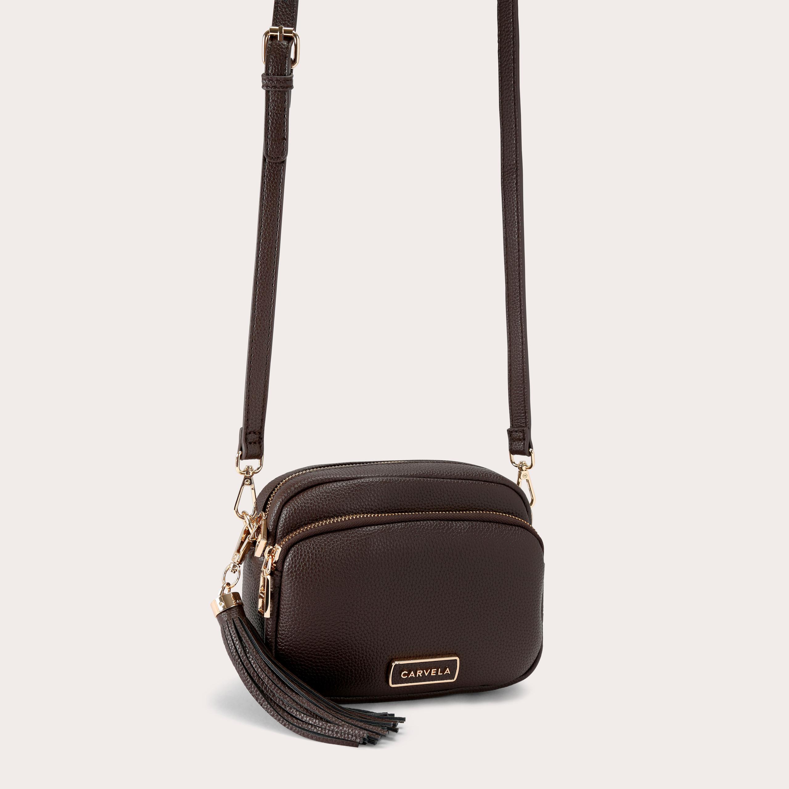 COMO CROSSBODY 2 Brown Cross Body Bag by CARVELA