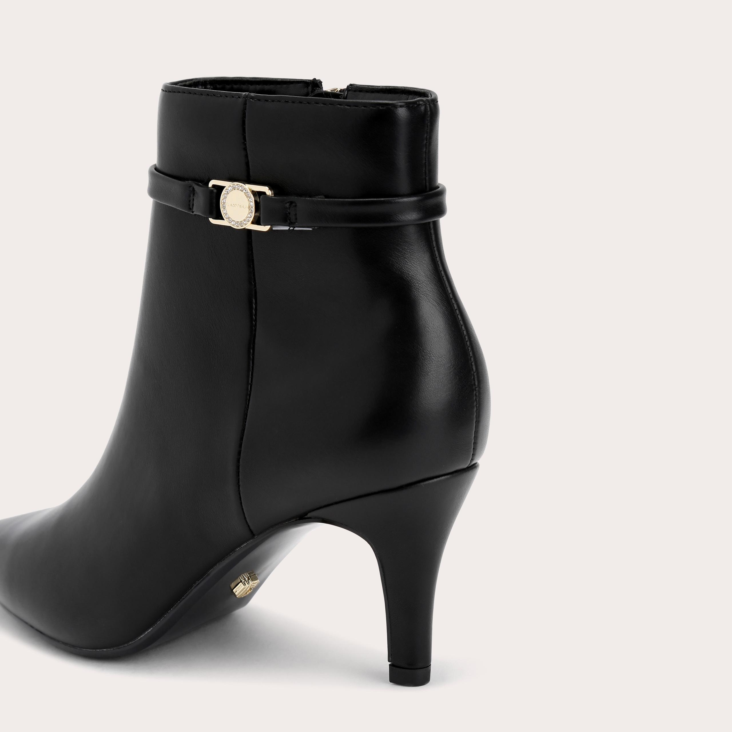 FLUTE COIN Black Heeled Boot by CARVELA COMFORT