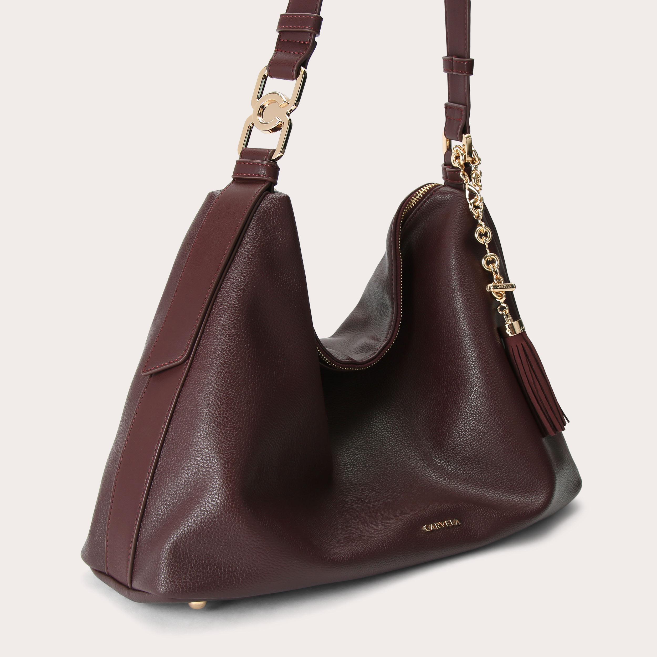 GINA HOBO Dark Red Synthetic Hobo Bag by CARVELA