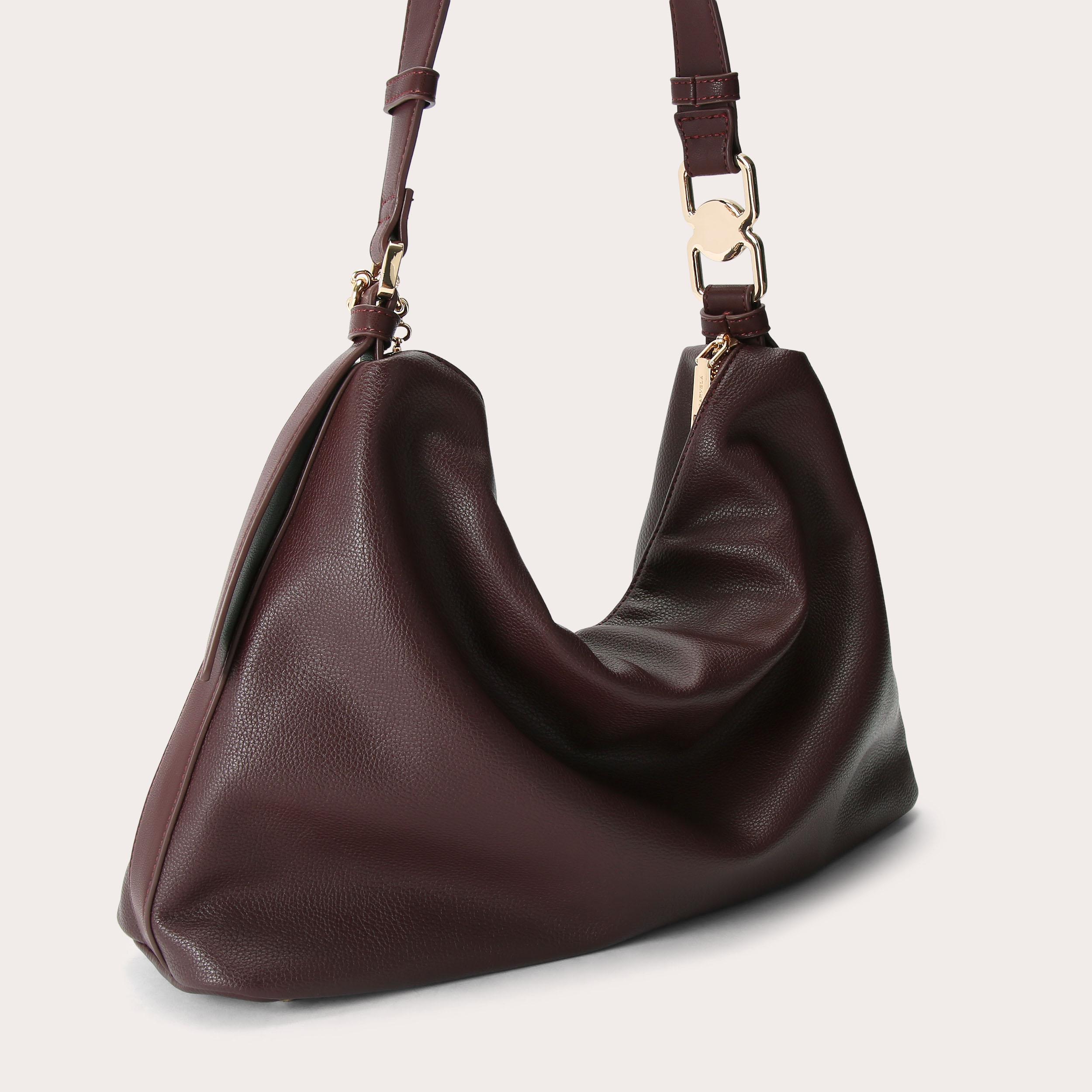 GINA HOBO Dark Red Synthetic Hobo Bag by CARVELA