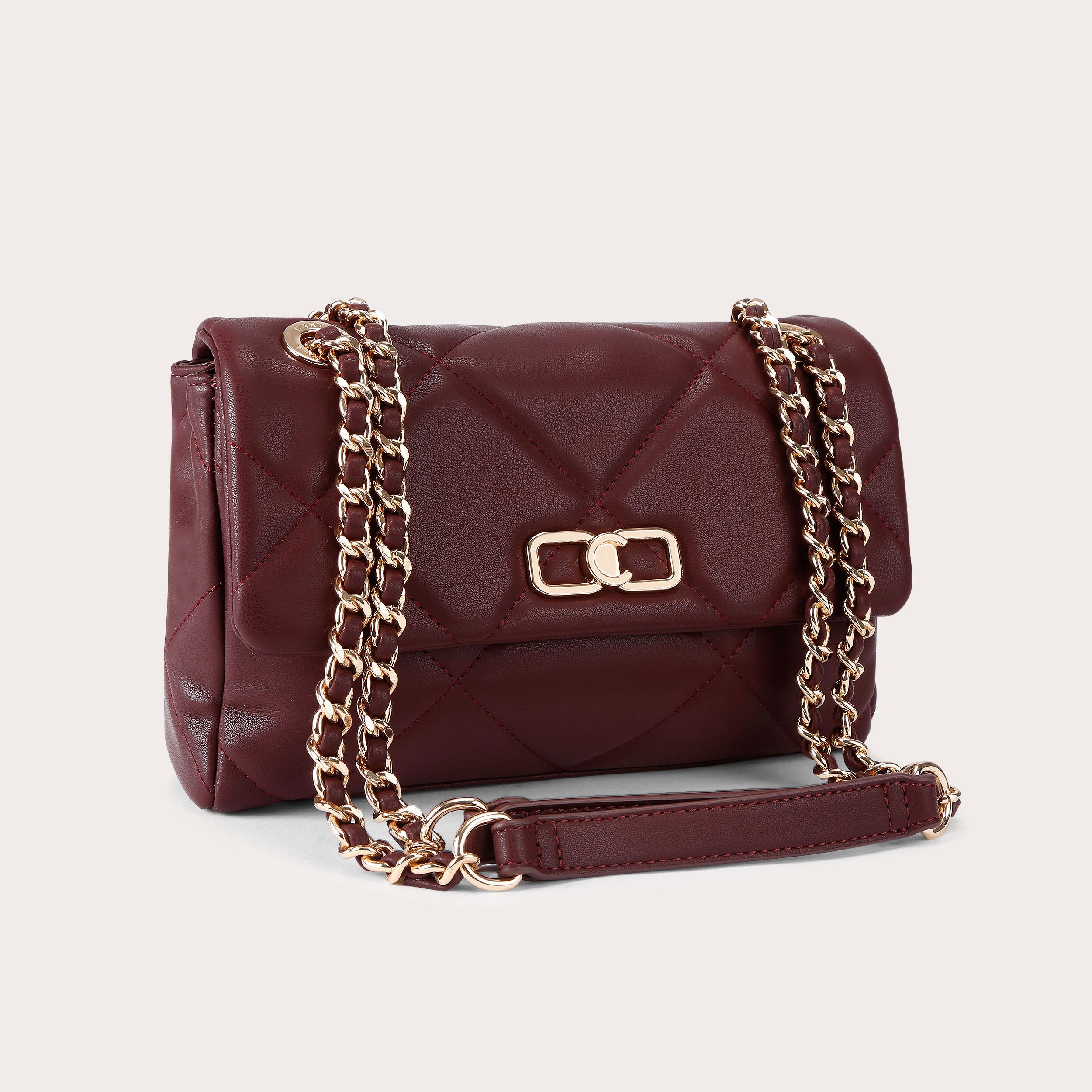 GINA SHOULDER BAG Maroon Shoulder Bag by CARVELA