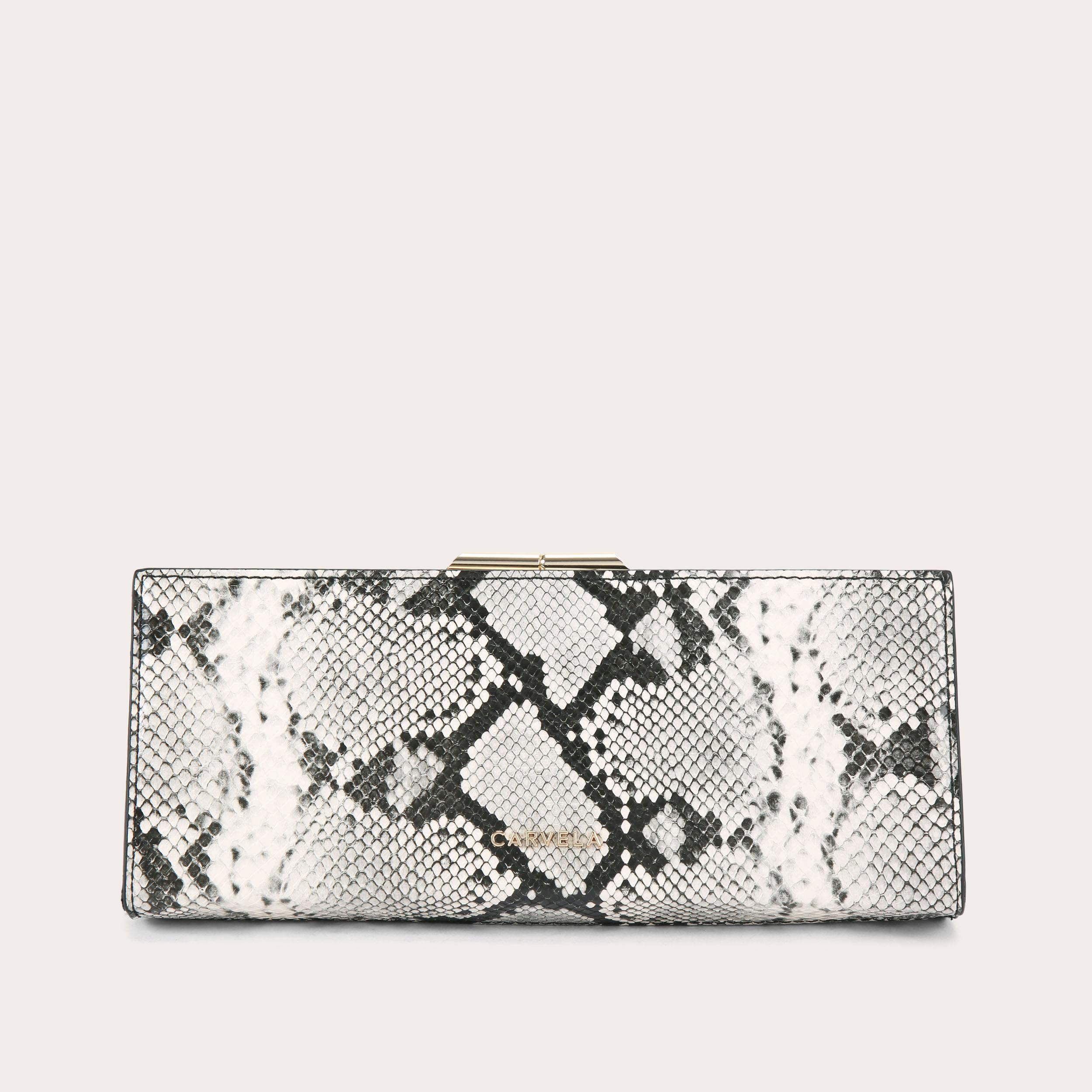 ALTO CLUTCH Snake Print Clutch Bag by CARVELA